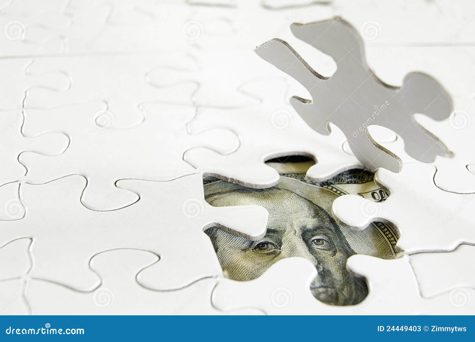 Money puzzle stock image. Image of invest, dollar, plan - 24449403