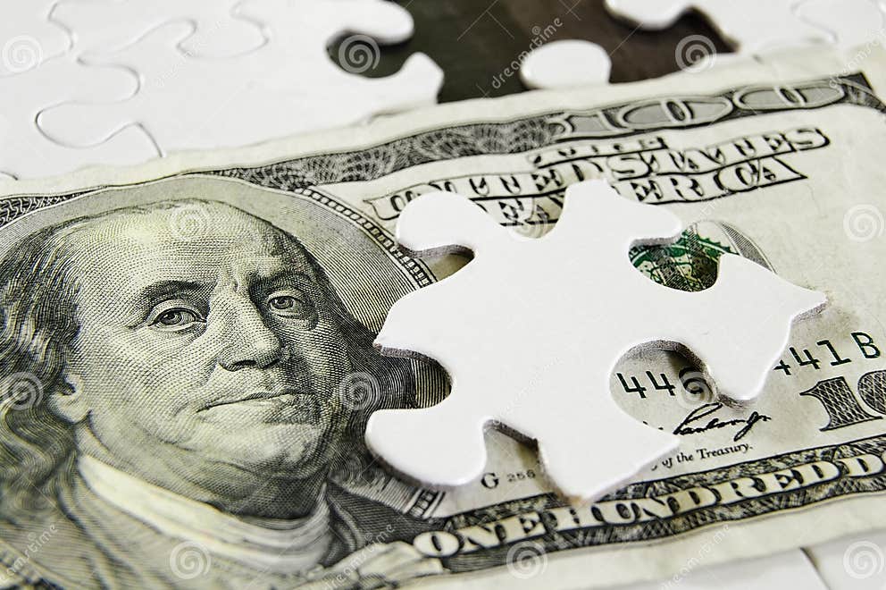 Money puzzle stock image. Image of financial, savvy, puzzle - 24449407