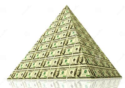 Money pyramid stock illustration. Illustration of background - 4609797