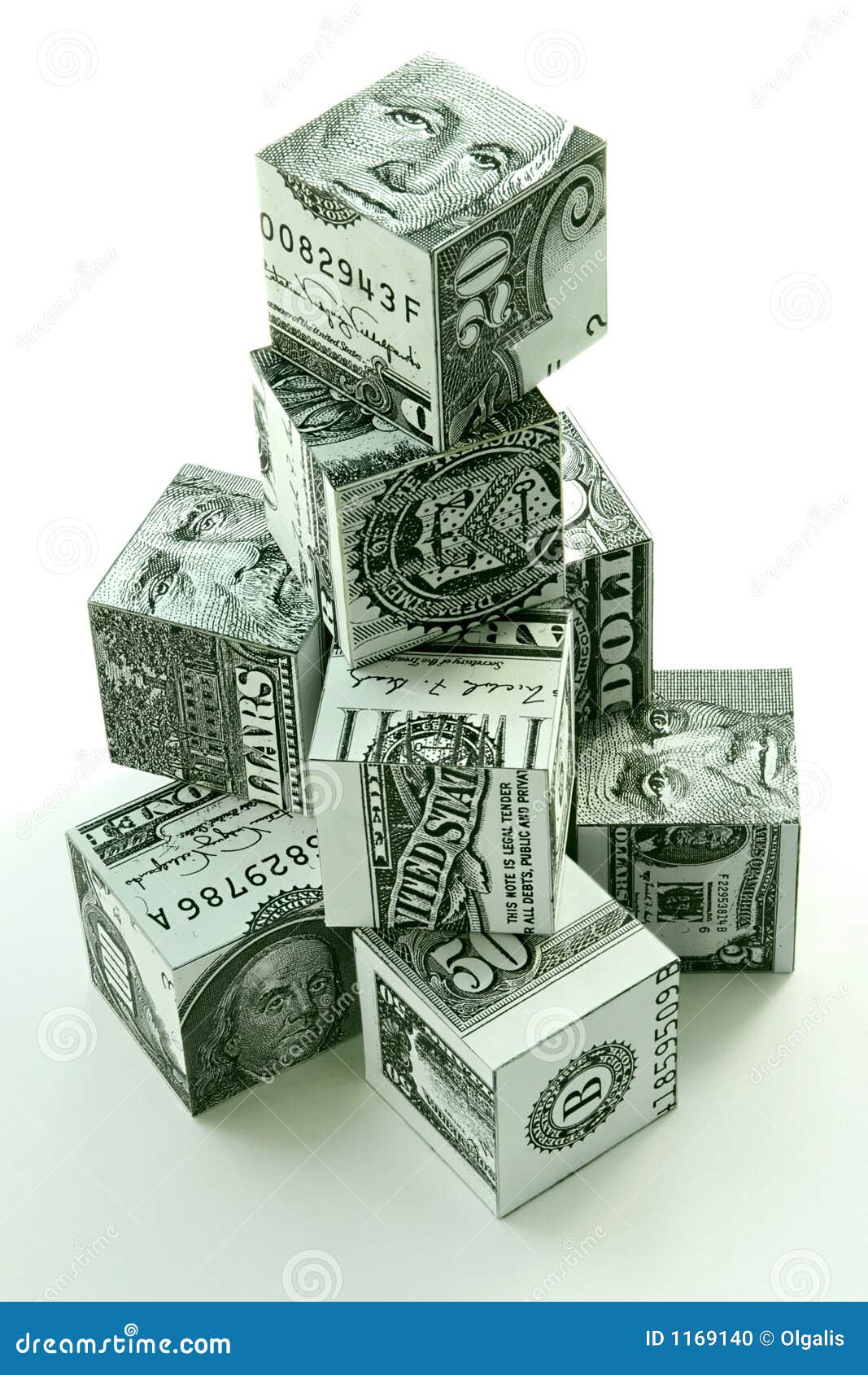 Financial Concept. Hand With Money On Orange Color Background Cartoon ...