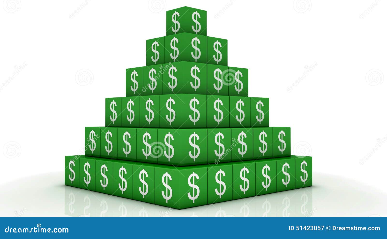 Money Pyramid stock illustration. Illustration of market - 51423057