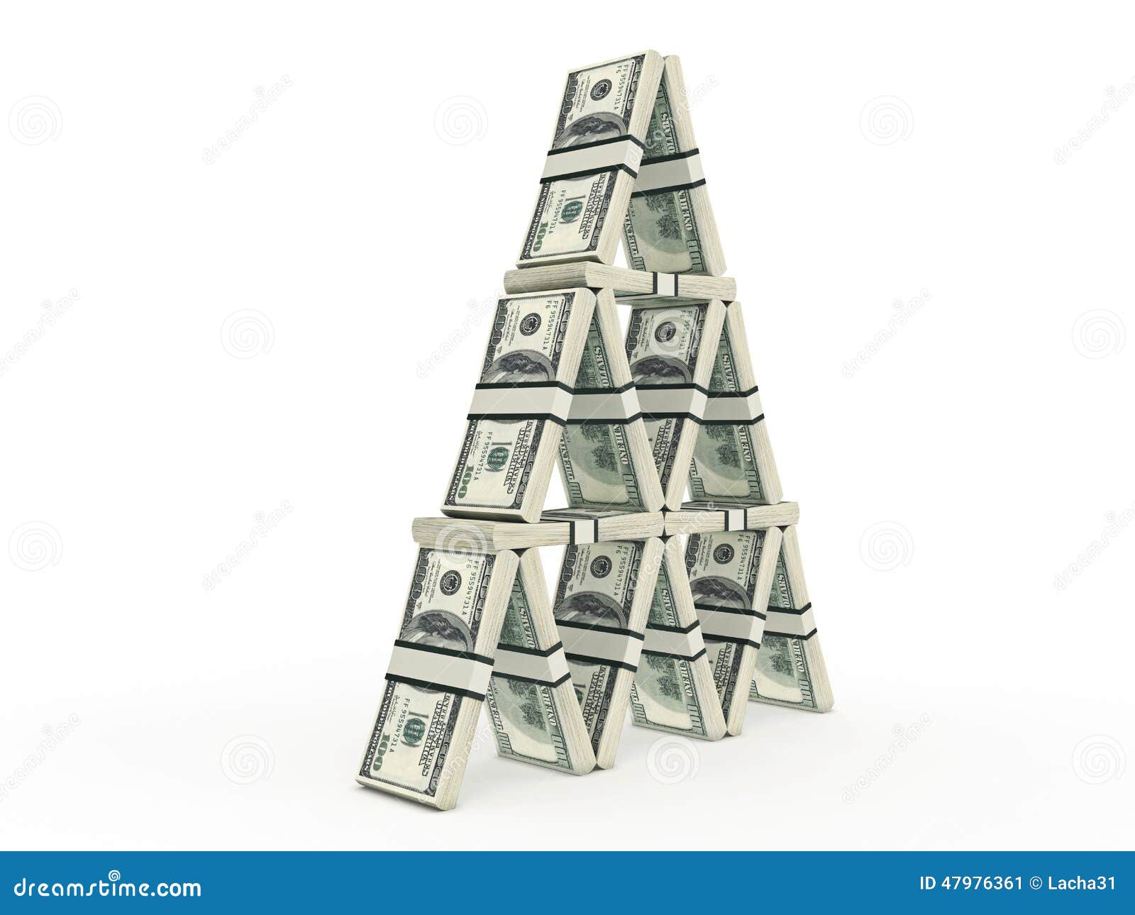 Money Pyramid Vector Illustration | CartoonDealer.com #24213810