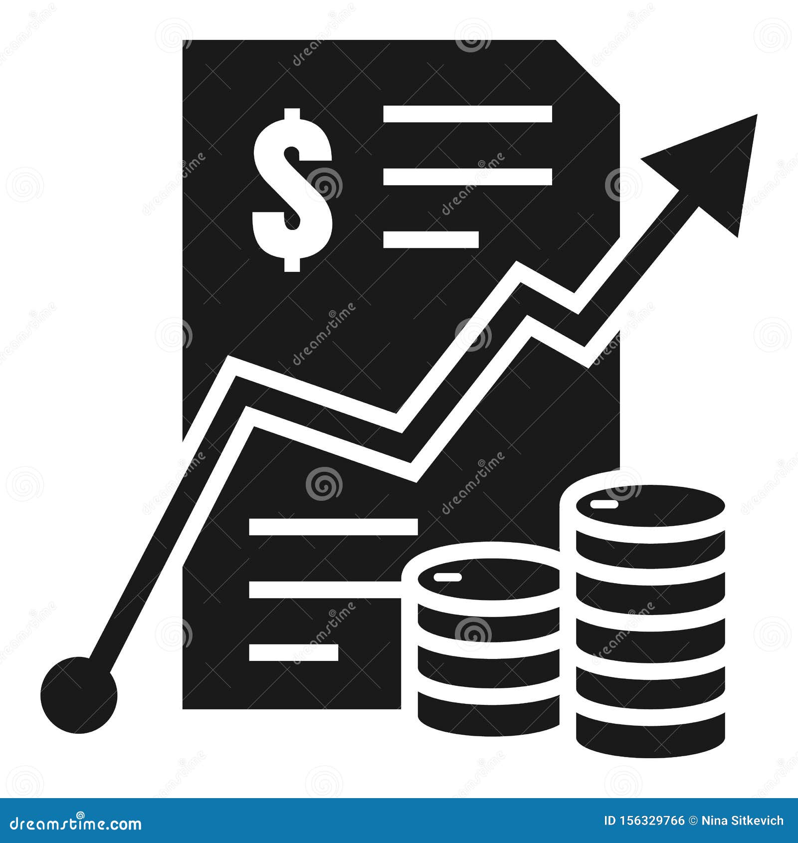 Money Quittung Graphic Icon, Einfacher Stil Vektor Abbildung ...
