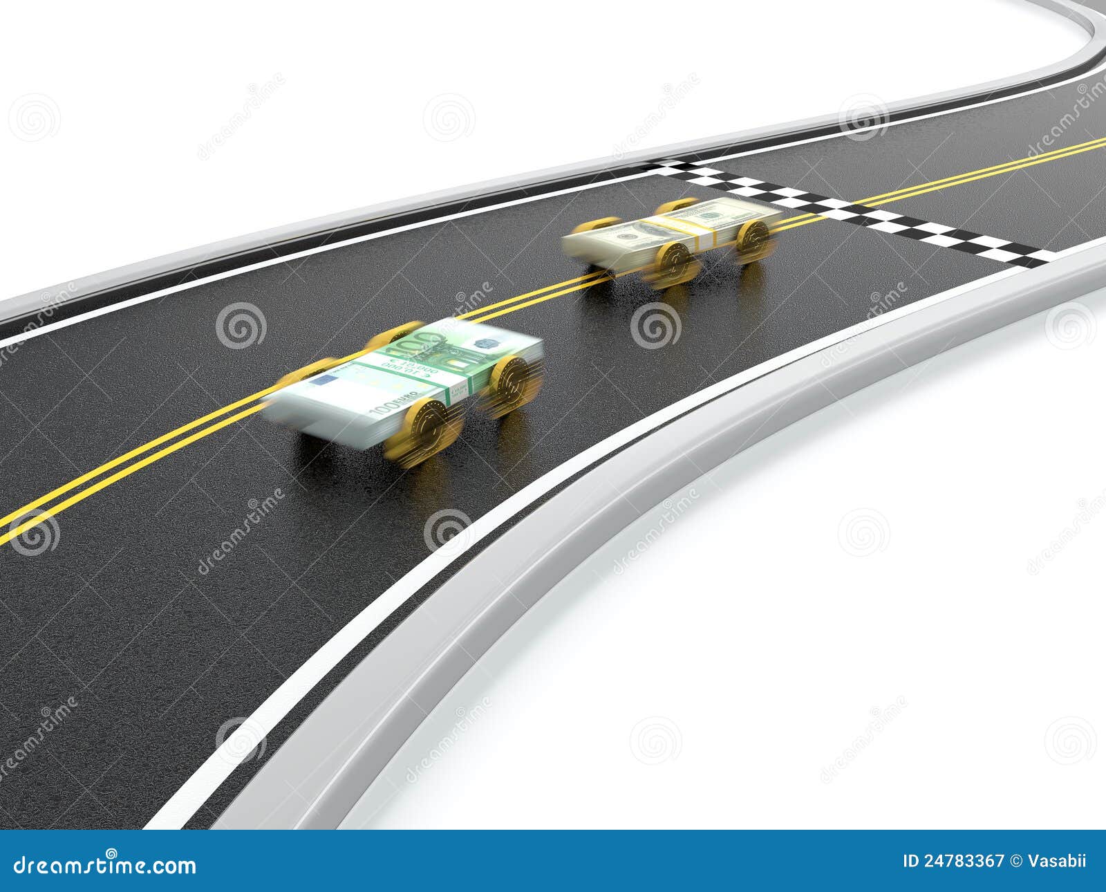 Money race stock illustration. Illustration of marketing - 24783367