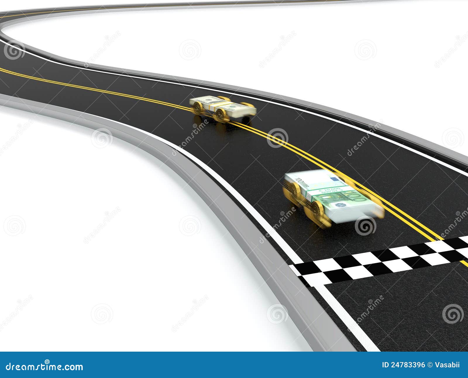 Money race stock illustration. Illustration of euro, leadership - 24783396