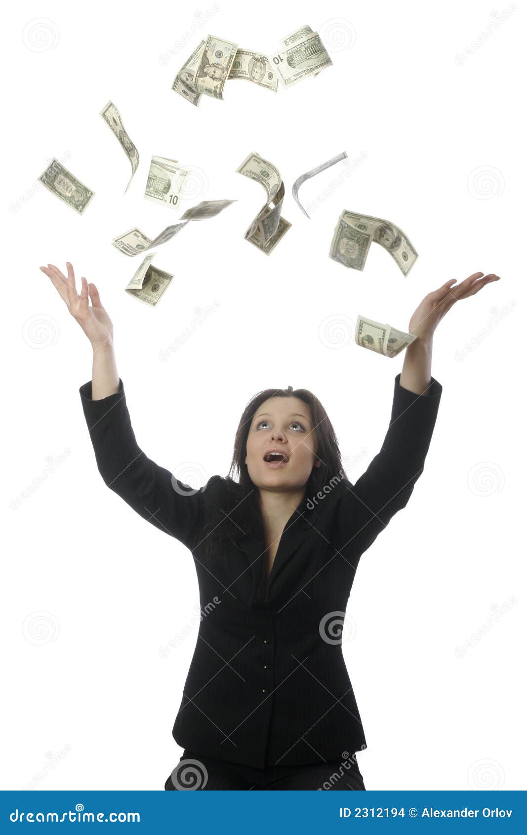 Money rain stock photo. Image of interesting, looking - 2312194