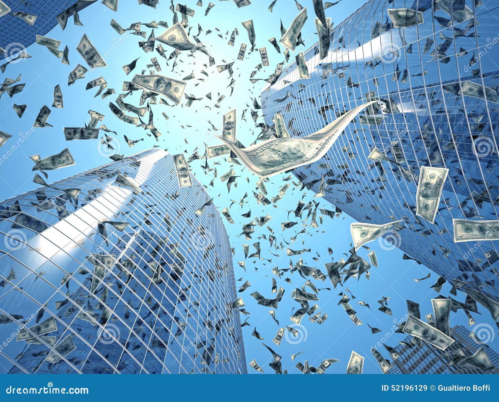 Money rain stock illustration. Illustration of falling - 52196129