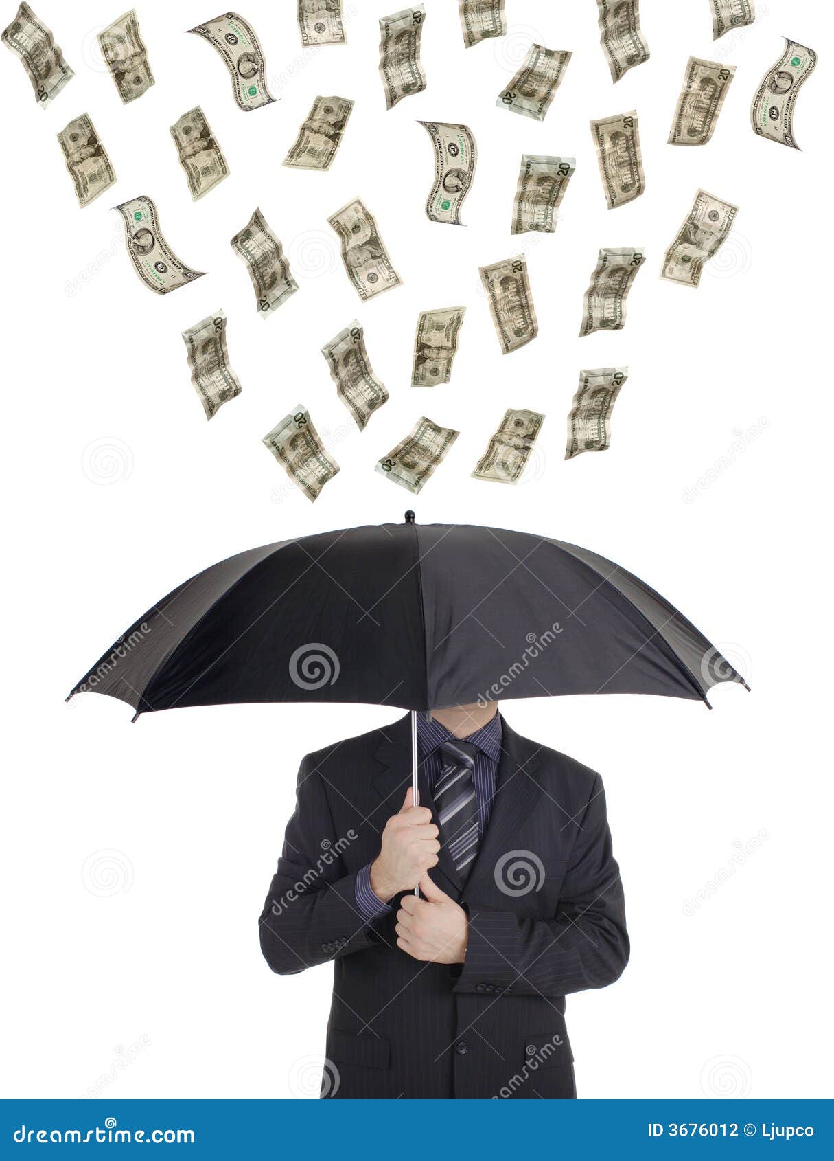 Money Raining Down on a Person Stock Photo - Image of male, lifestyle ...