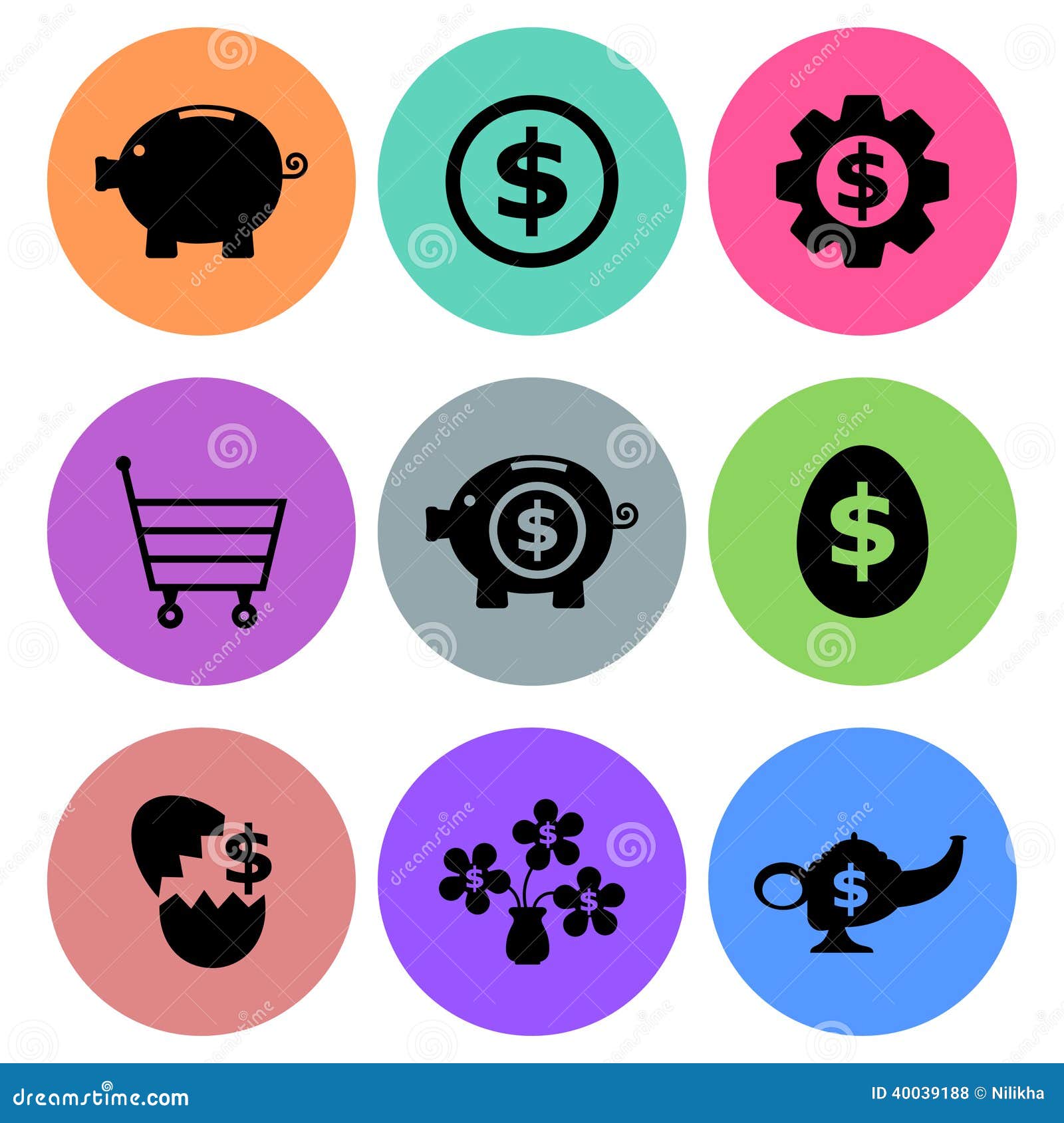 Money related icon designs stock illustration. Illustration of group ...