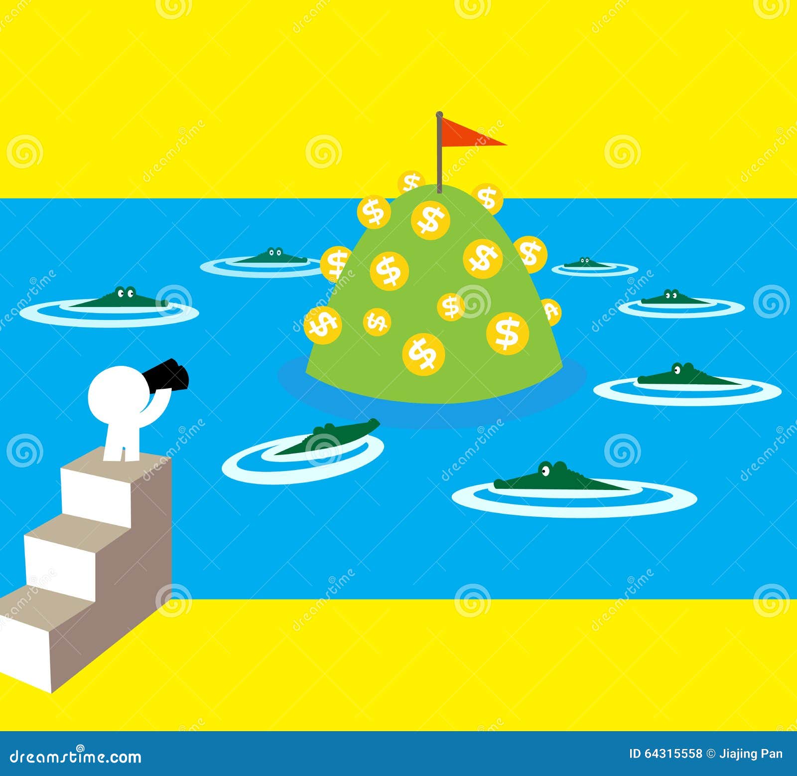 Money with risk stock illustration. Illustration of connection - 64315558