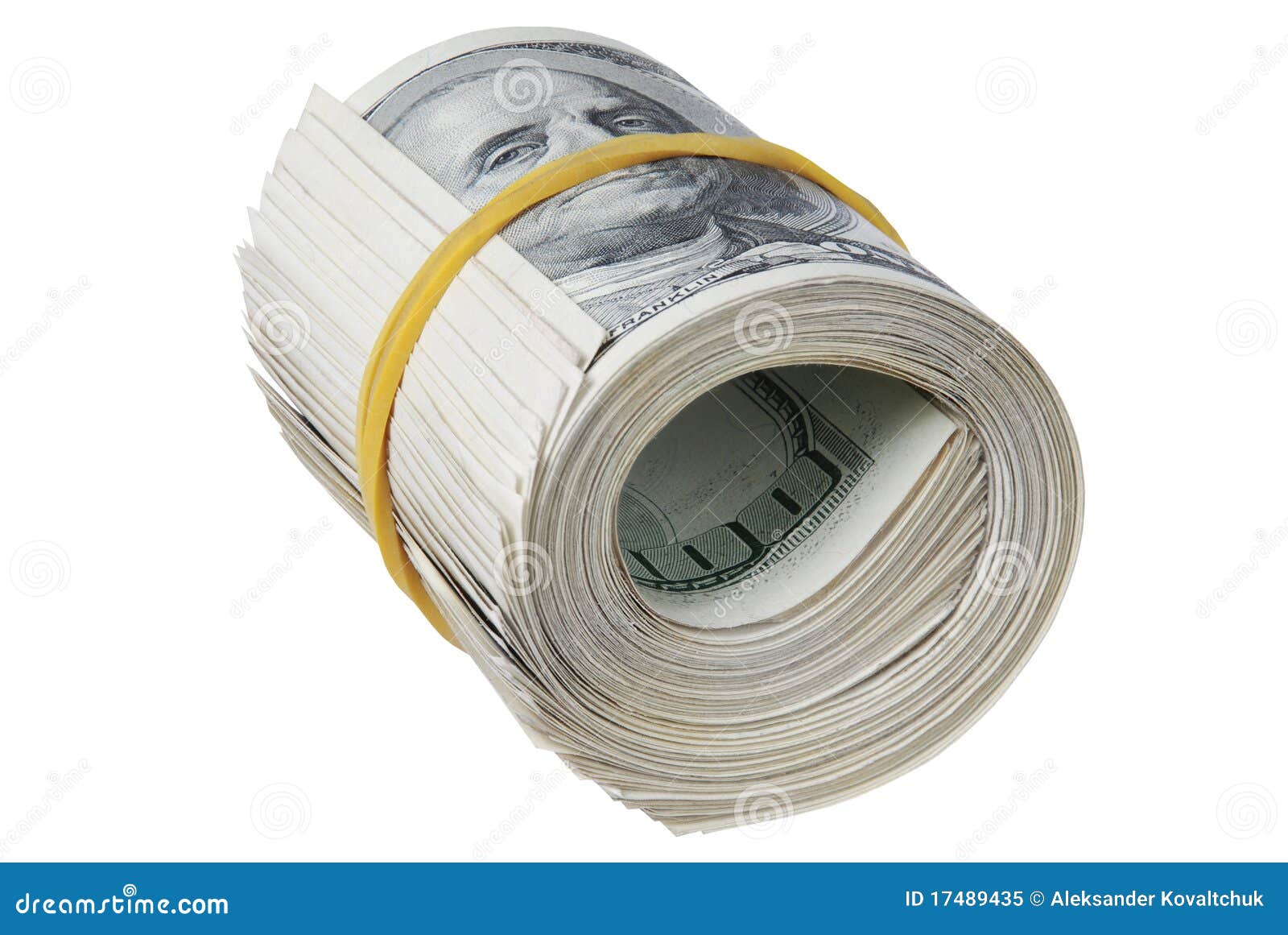 Money roll stock image. Image of green, roll, macro, wealth - 17489435