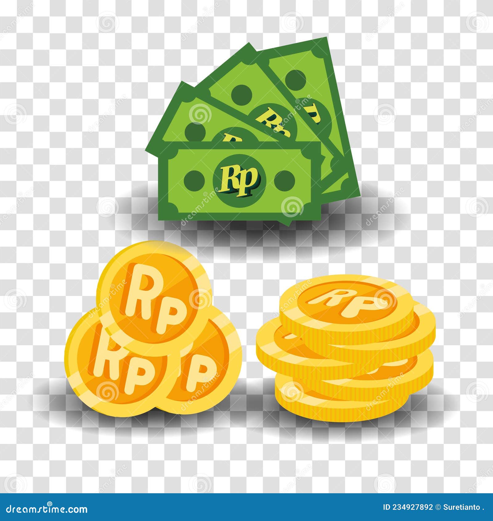 Rupiah money vector image stock vector. Illustration of circular ...