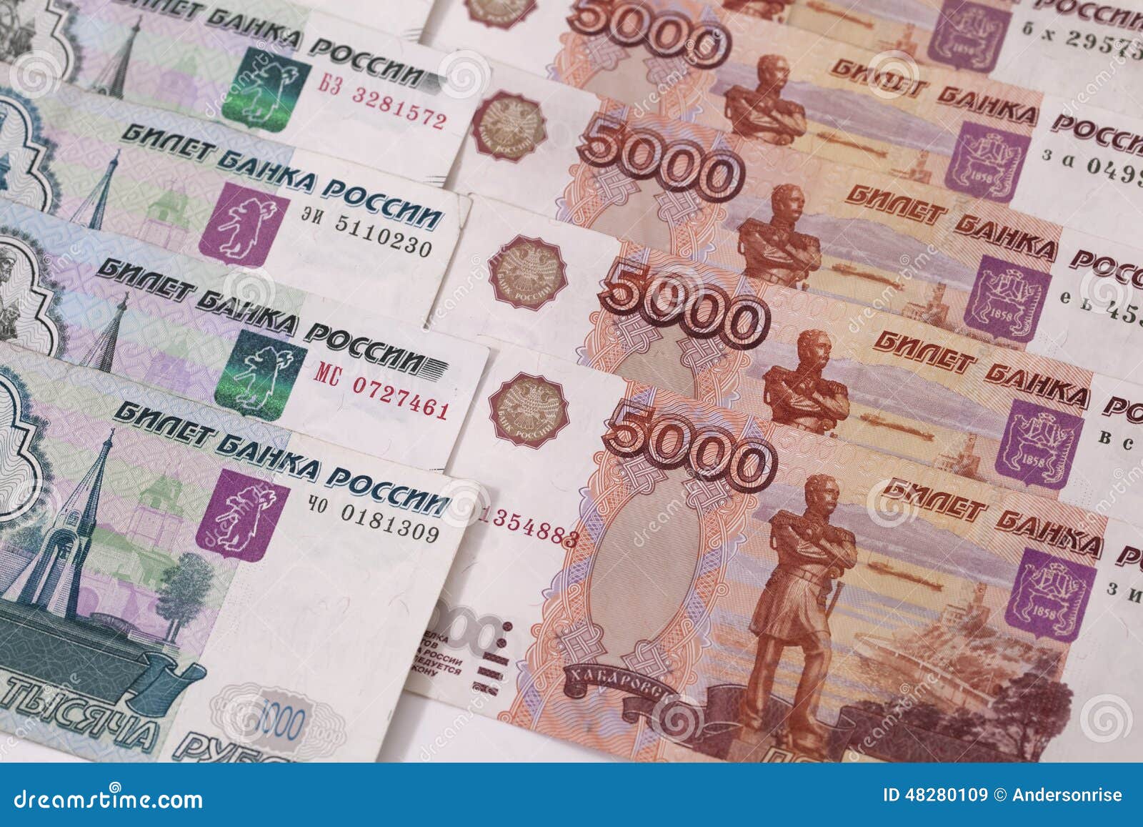 Money Russian banknotes stock image. Image of foreign - 48280109