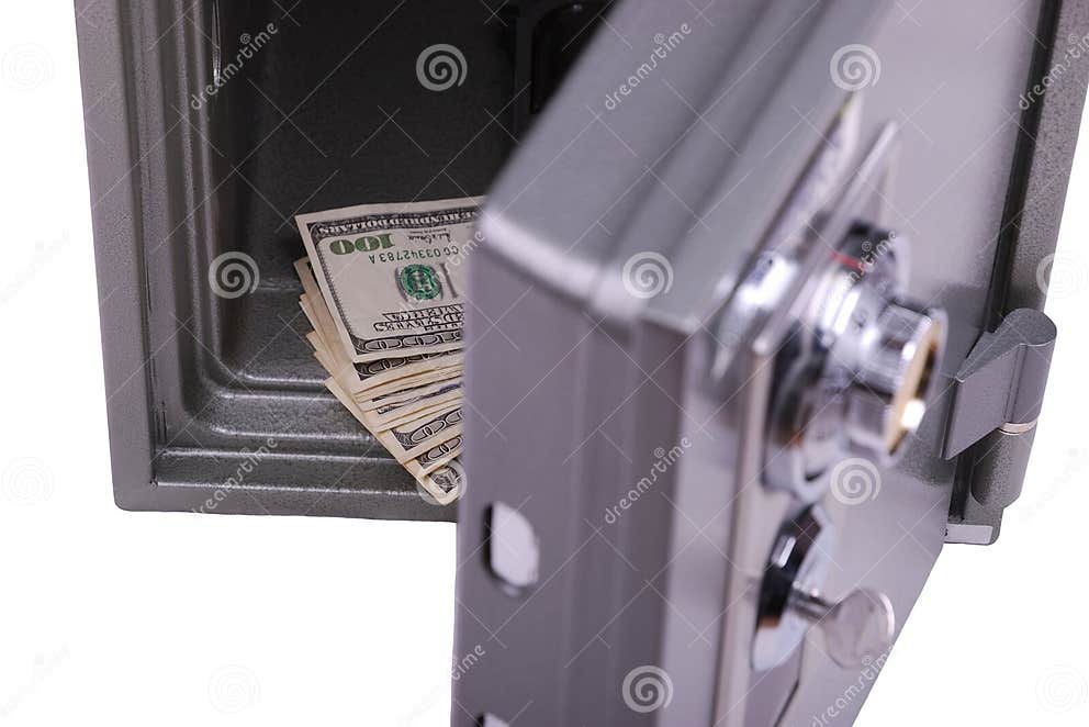 Money in the safe stock image. Image of cash, saving, bill - 7531753