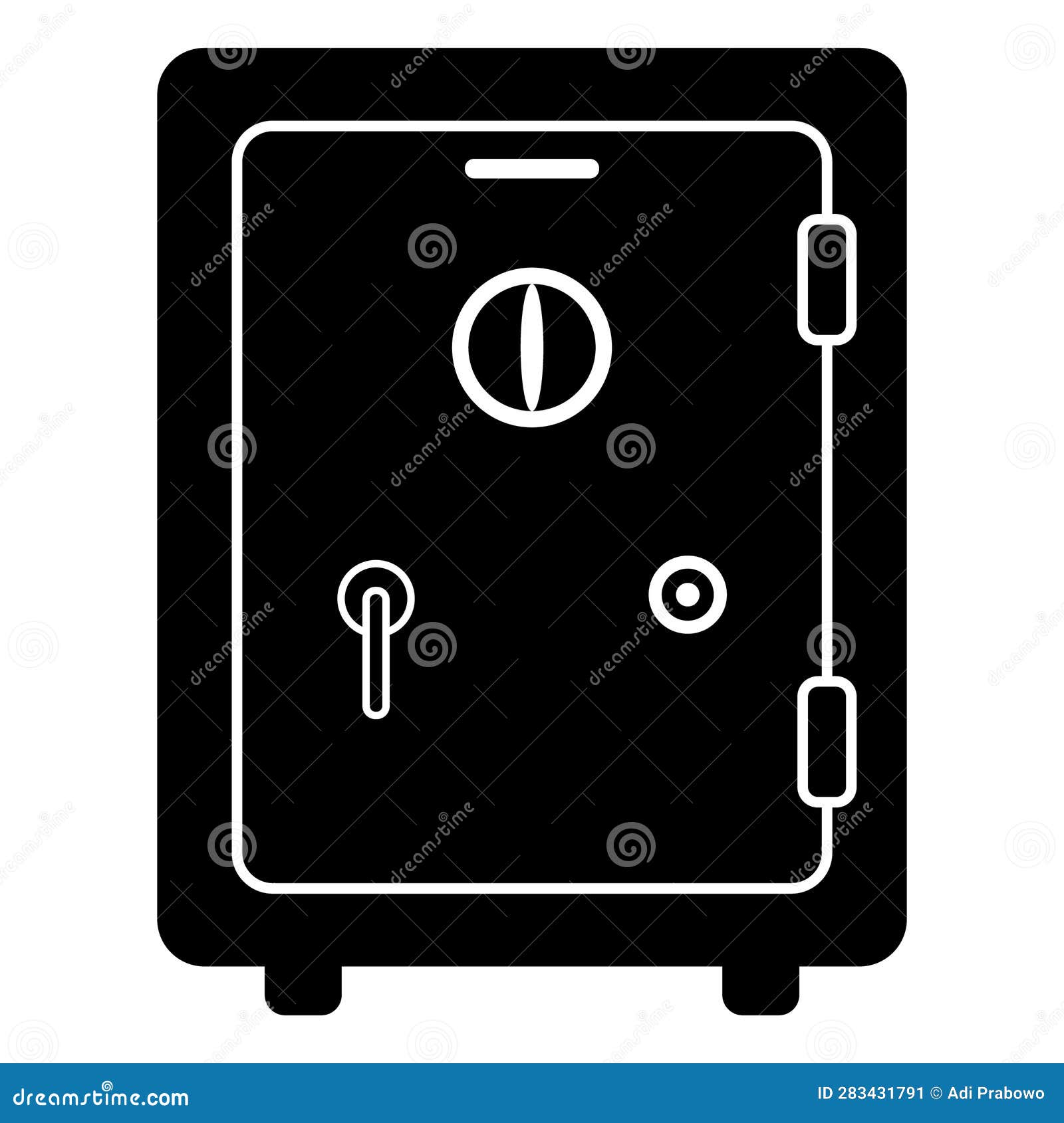 Money Safe Box Icon Logo Vector Design Stock Vector - Illustration of ...