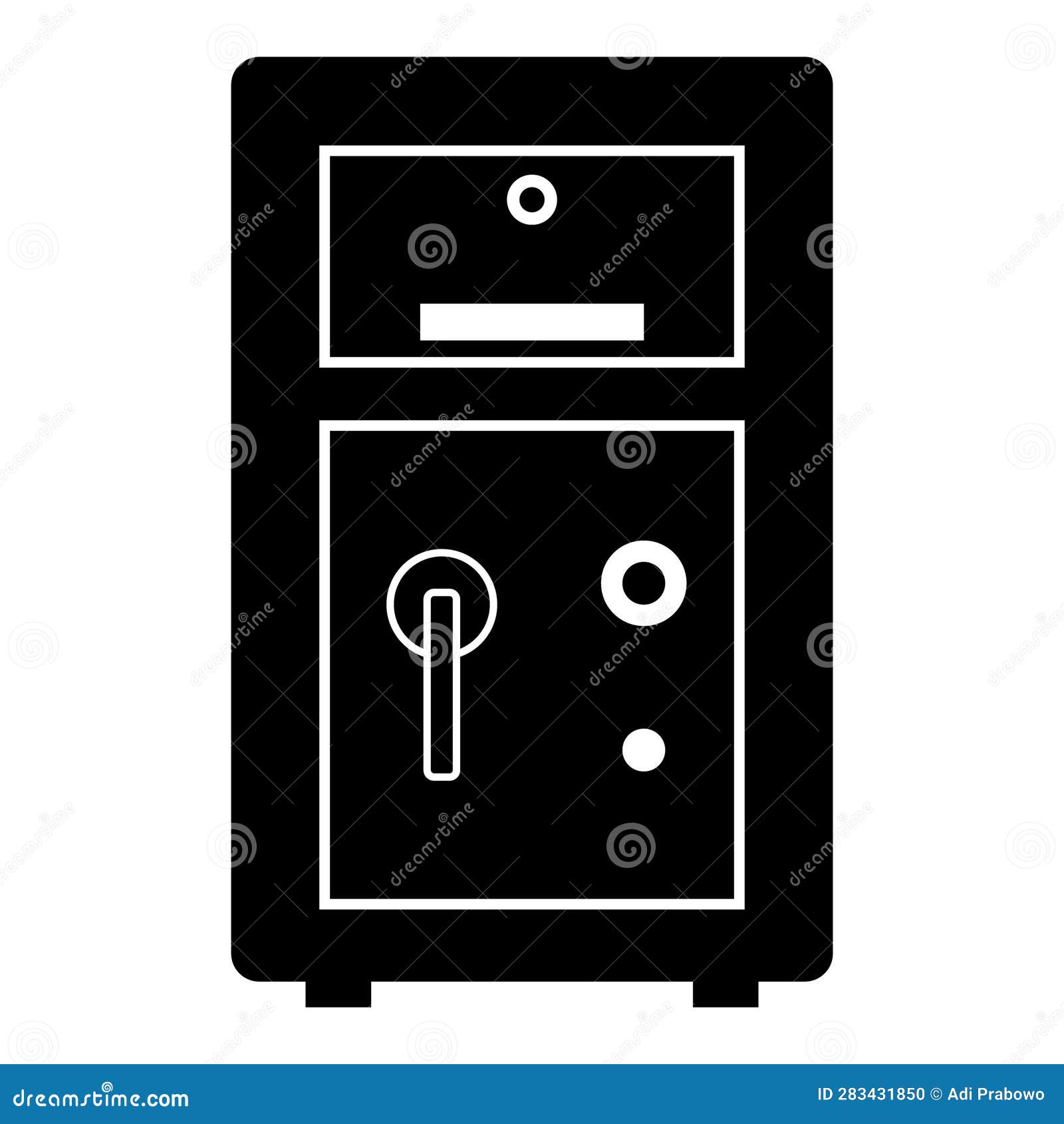 Money Safe Box Icon Logo Vector Design Stock Vector - Illustration of ...