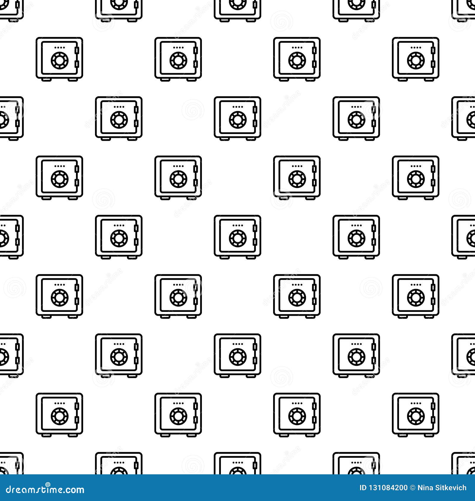 Money Safe Pattern Seamless Stock Vector - Illustration of capital ...