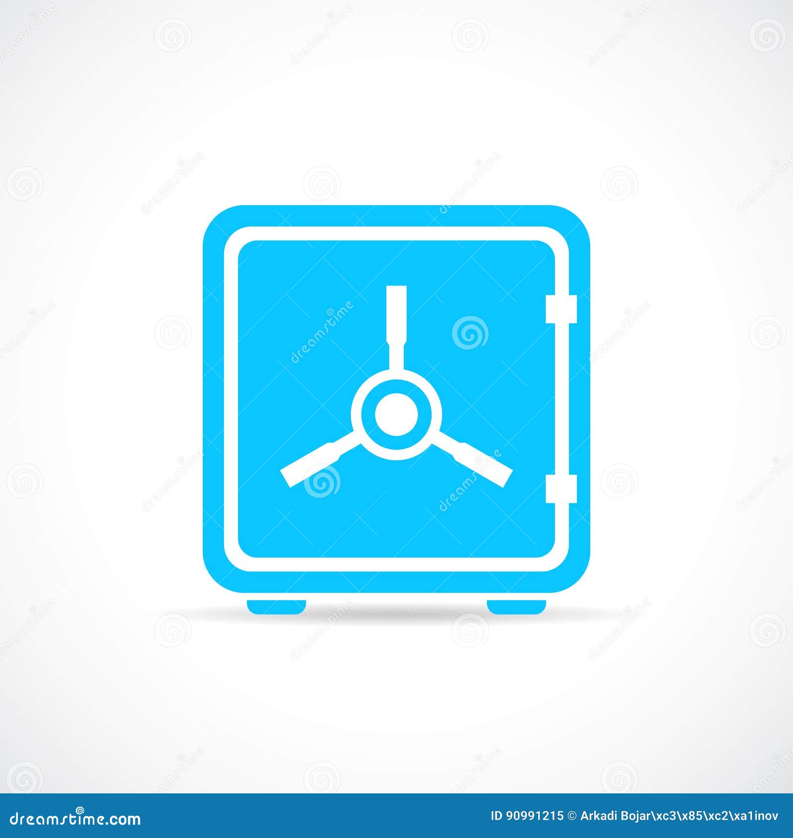 Money safe vector sign stock vector. Illustration of documents - 90991215