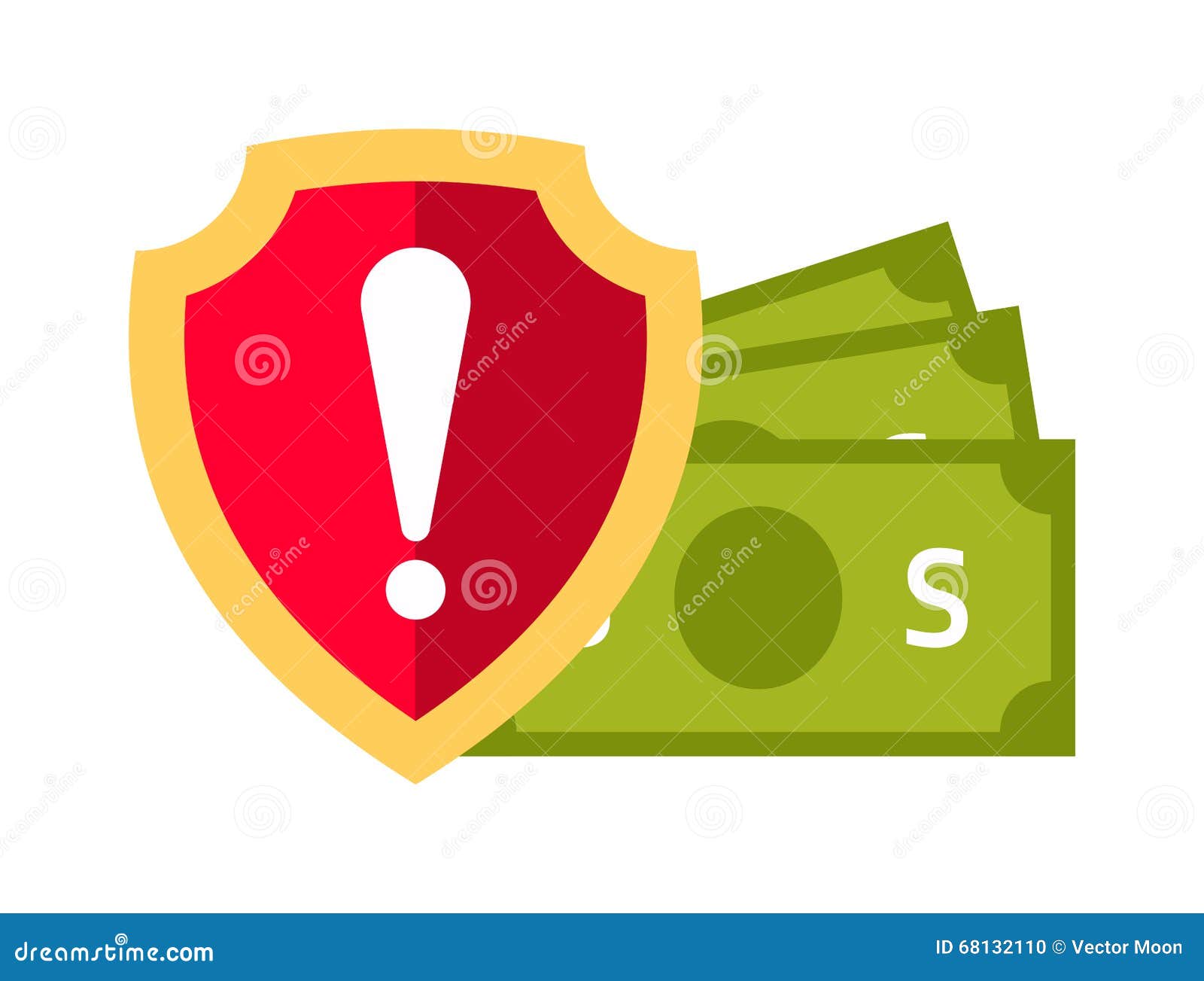 Money Safety Vector Illustration Stock Vector - Illustration of ...