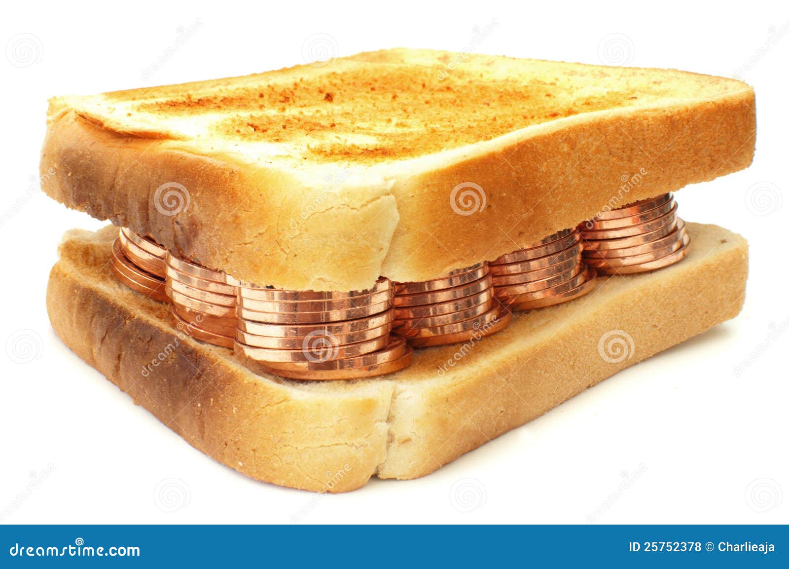 Money sandwich stock photo. Image of rich, money, coin - 25752378