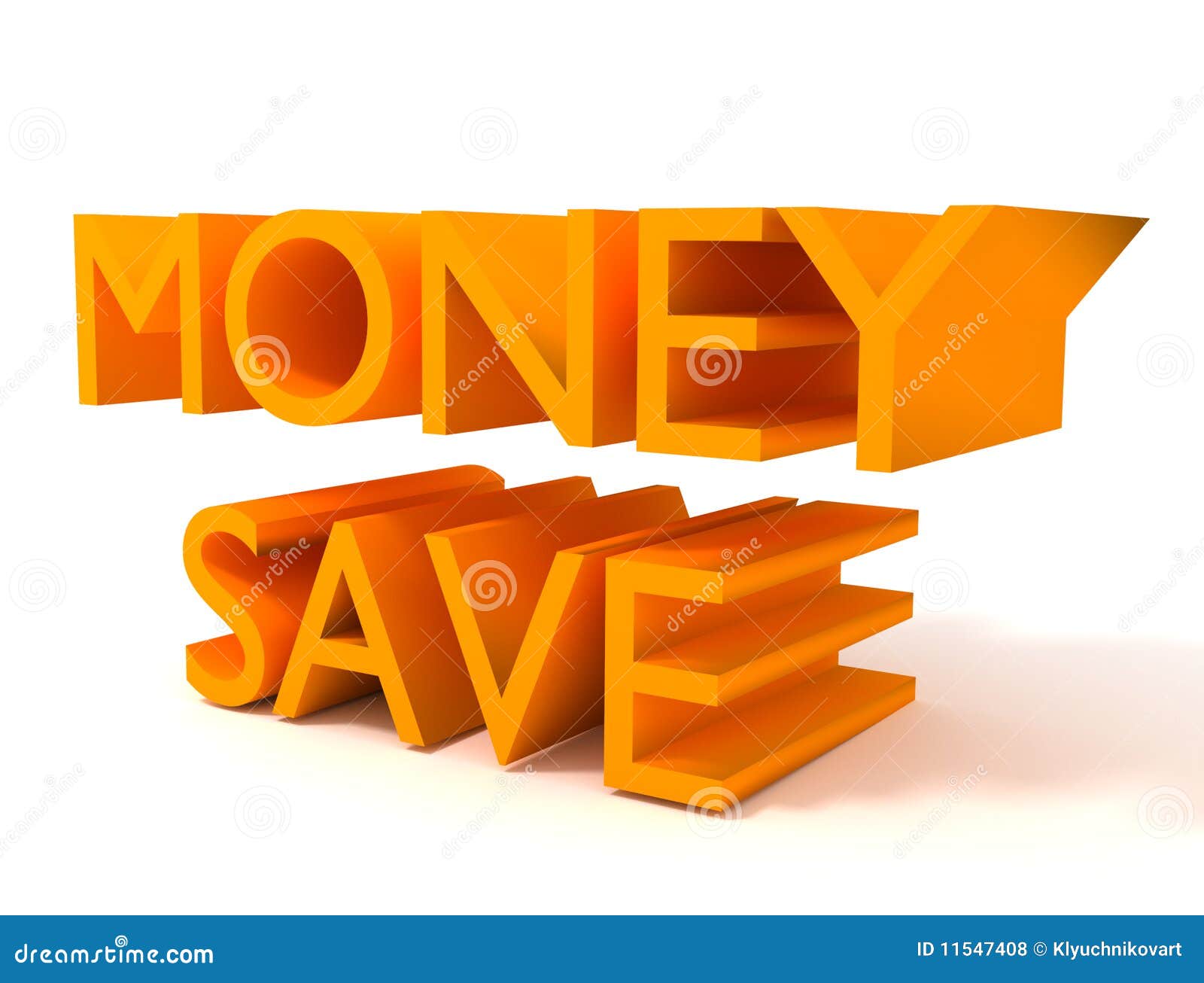 Money Save Sign Orange 3d stock illustration. Illustration of catchword ...