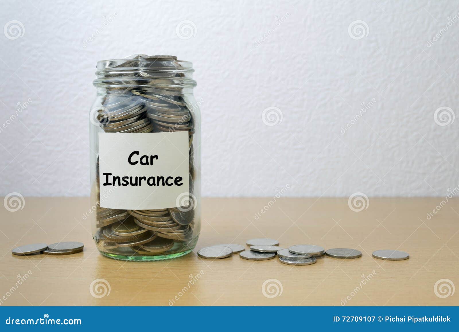 Money Saving for Car Insurance Stock Image - Image of insurance ...