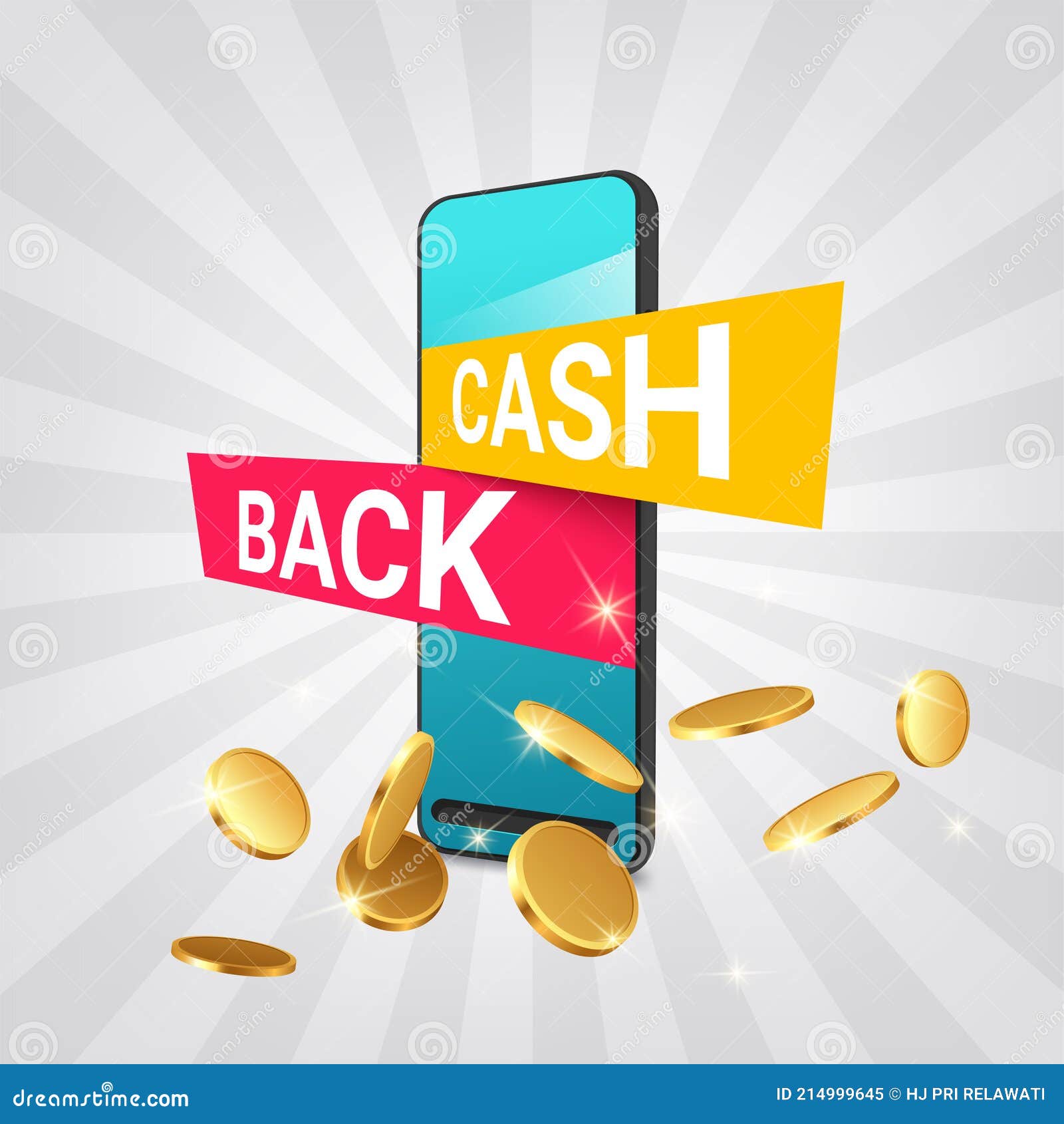 Money Saving, Cash Back Reward Bonus Program Vector Banner Stock Vector ...