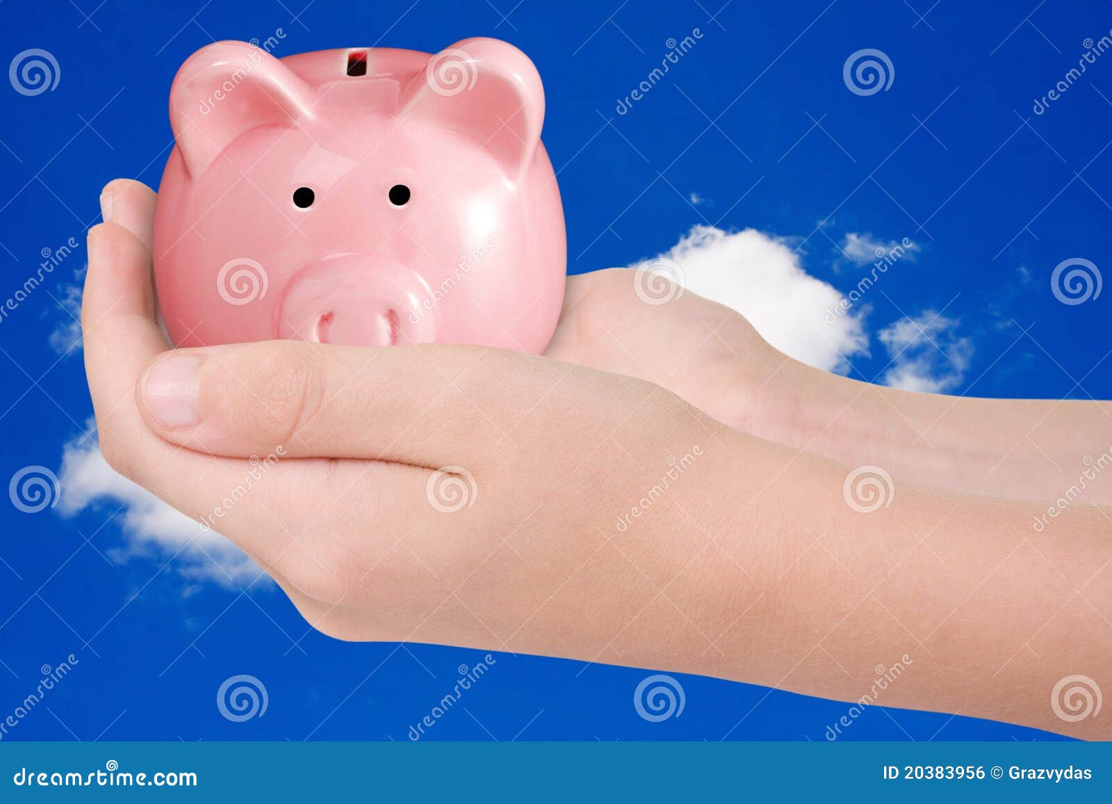Money saving concept. stock photo. Image of protection - 20383956