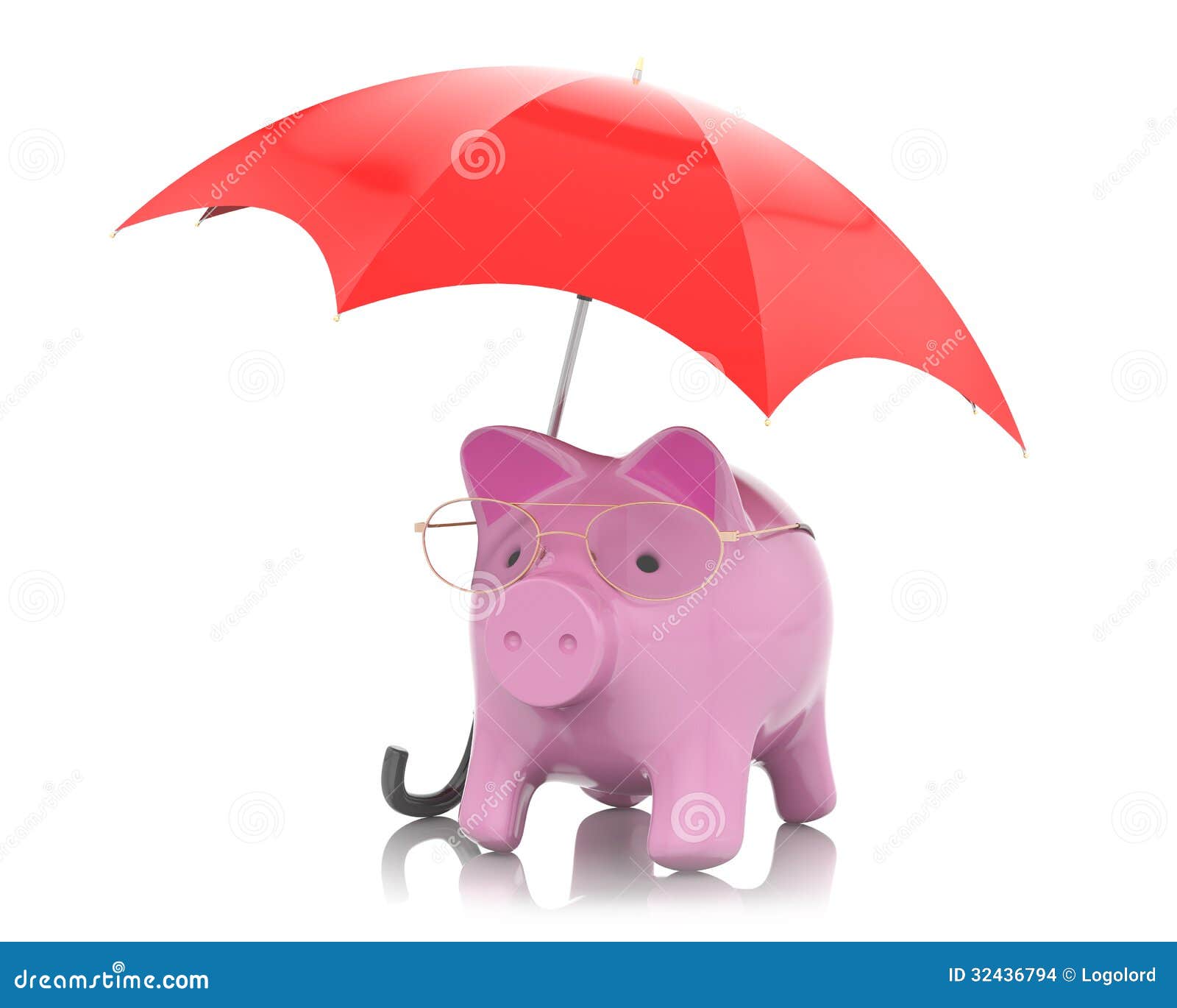 Money Saving, Protection Concept Stock Illustration - Illustration of ...