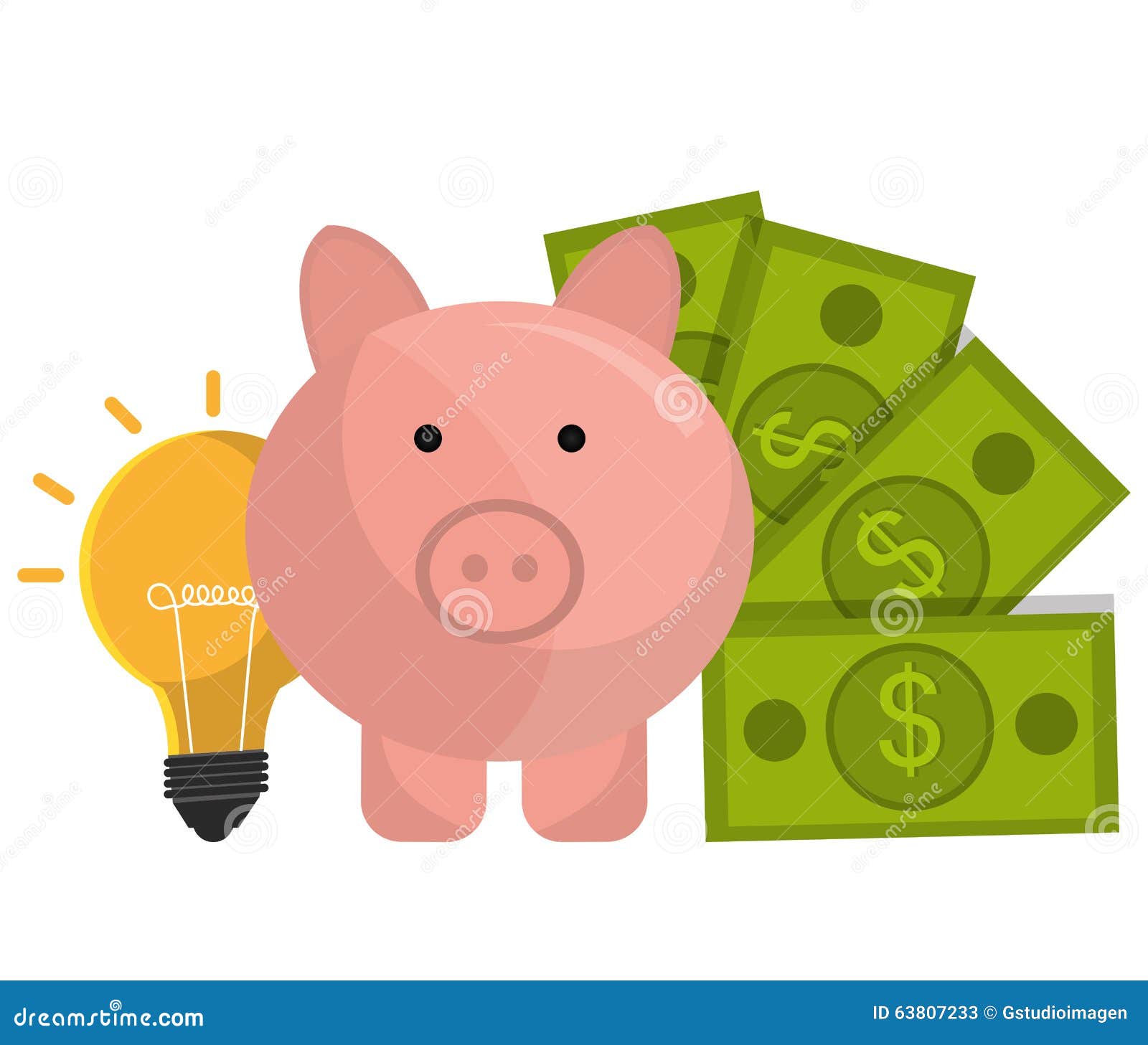 Money savings graphic stock illustration. Illustration of money - 63807233