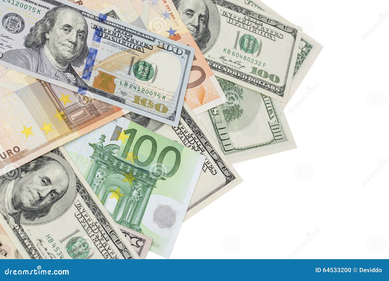 Money scattered randomly stock photo. Image of randomly - 64533200