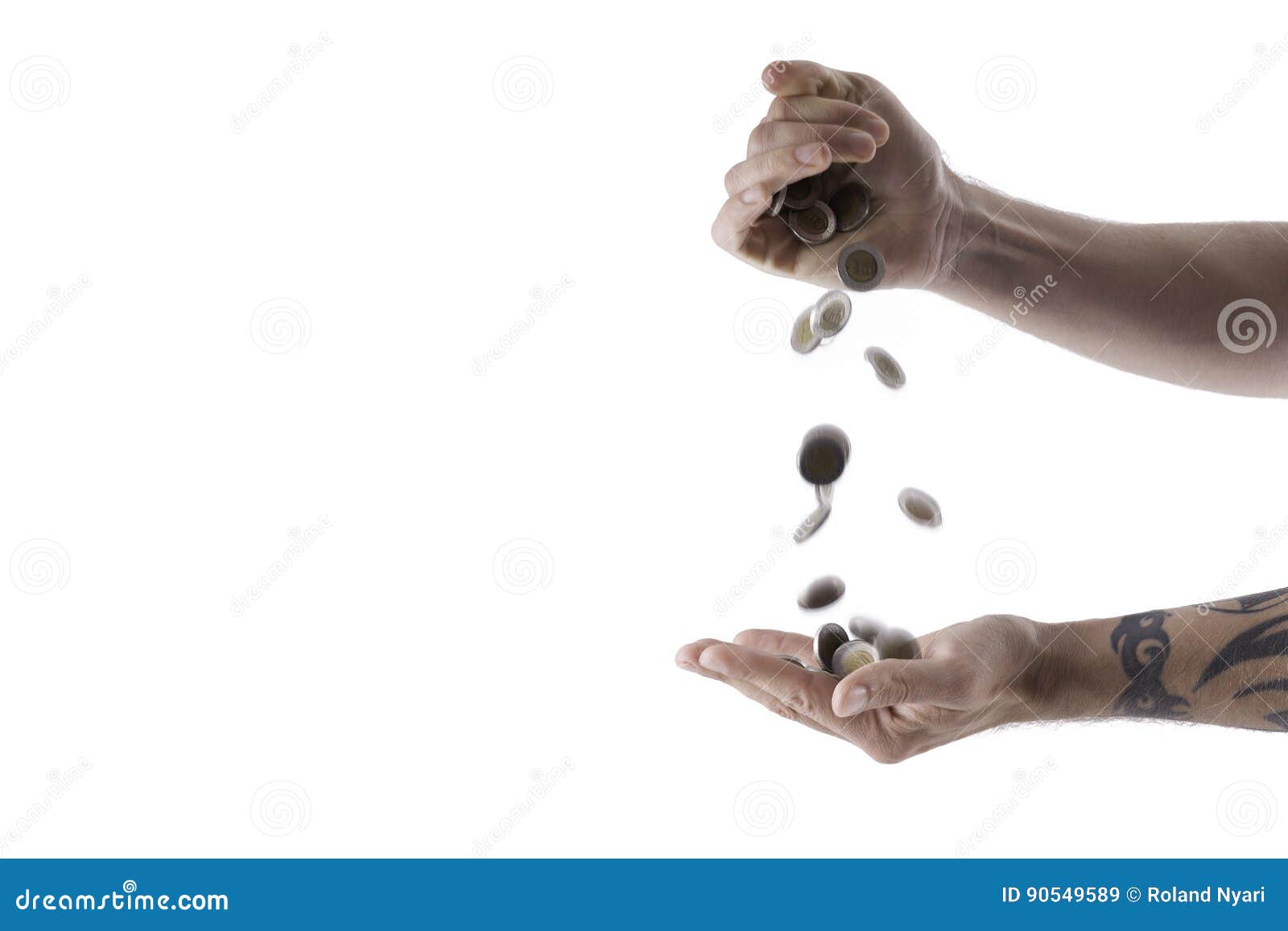 Money scattering stock image. Image of coins, background - 90549589