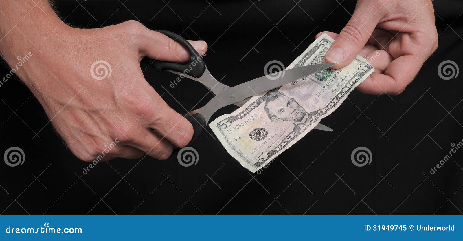Money and Scissors for Money Stock Image - Image of natural, currency ...