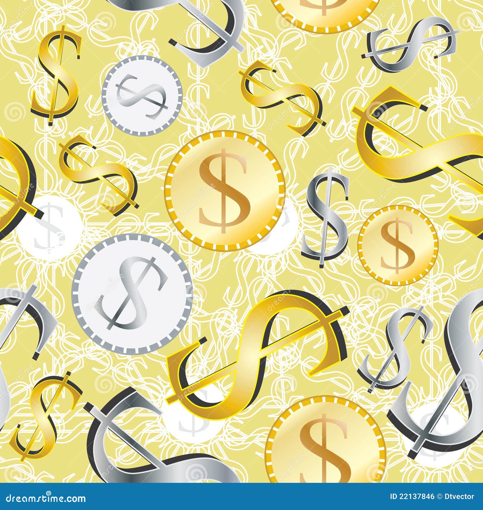 Money Seamless Pattern_eps stock vector. Illustration of clip - 22137846