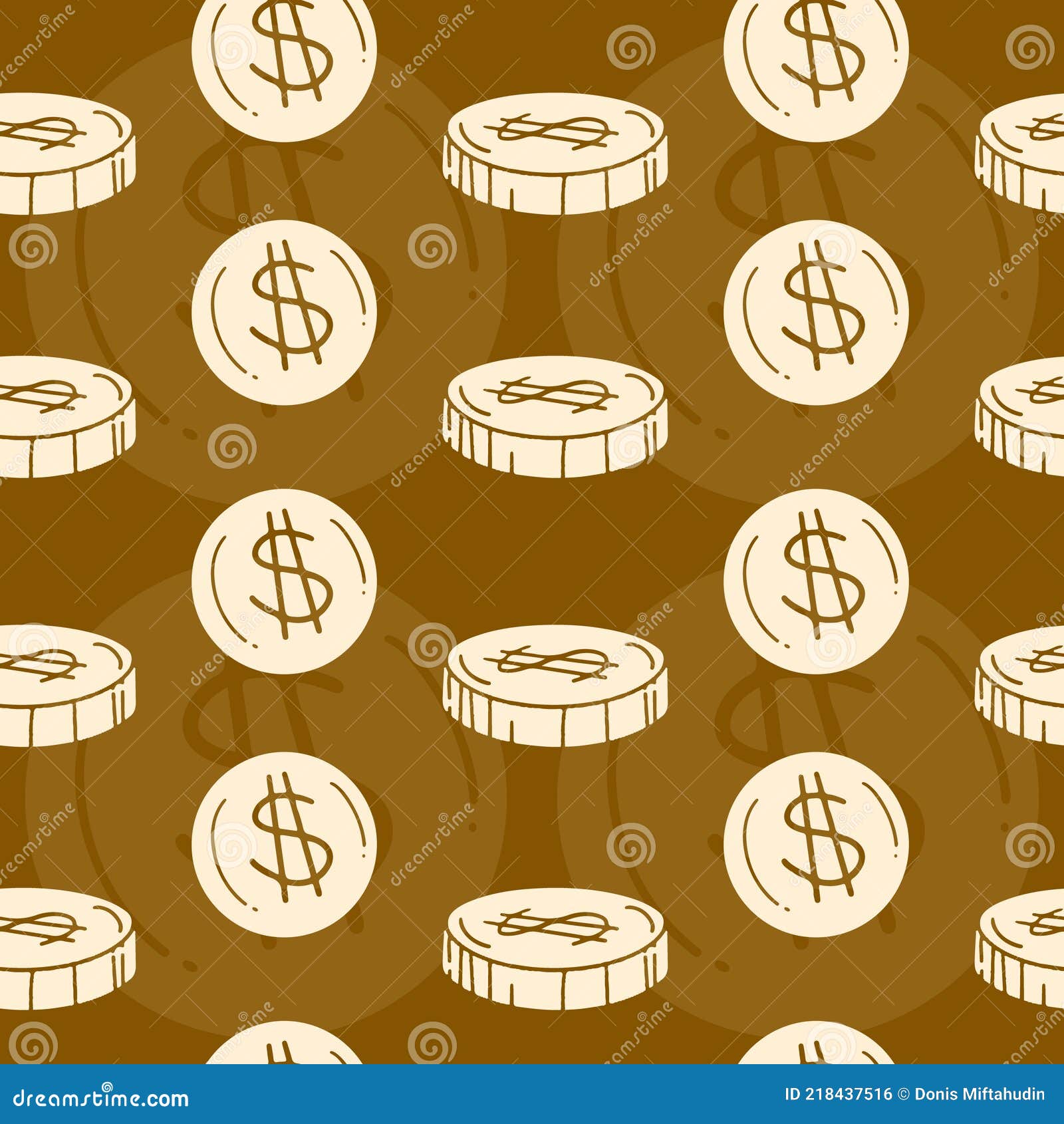 Money Seamless Pattern stock vector. Illustration of design - 218437516