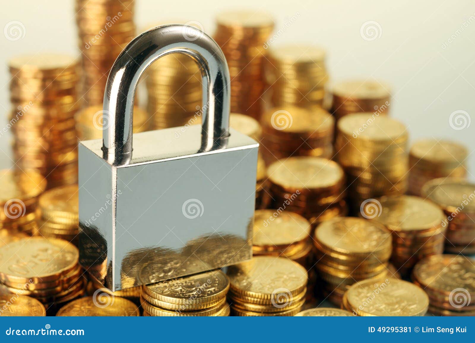 Money secured stock image. Image of wealth, indoors, security - 49295381