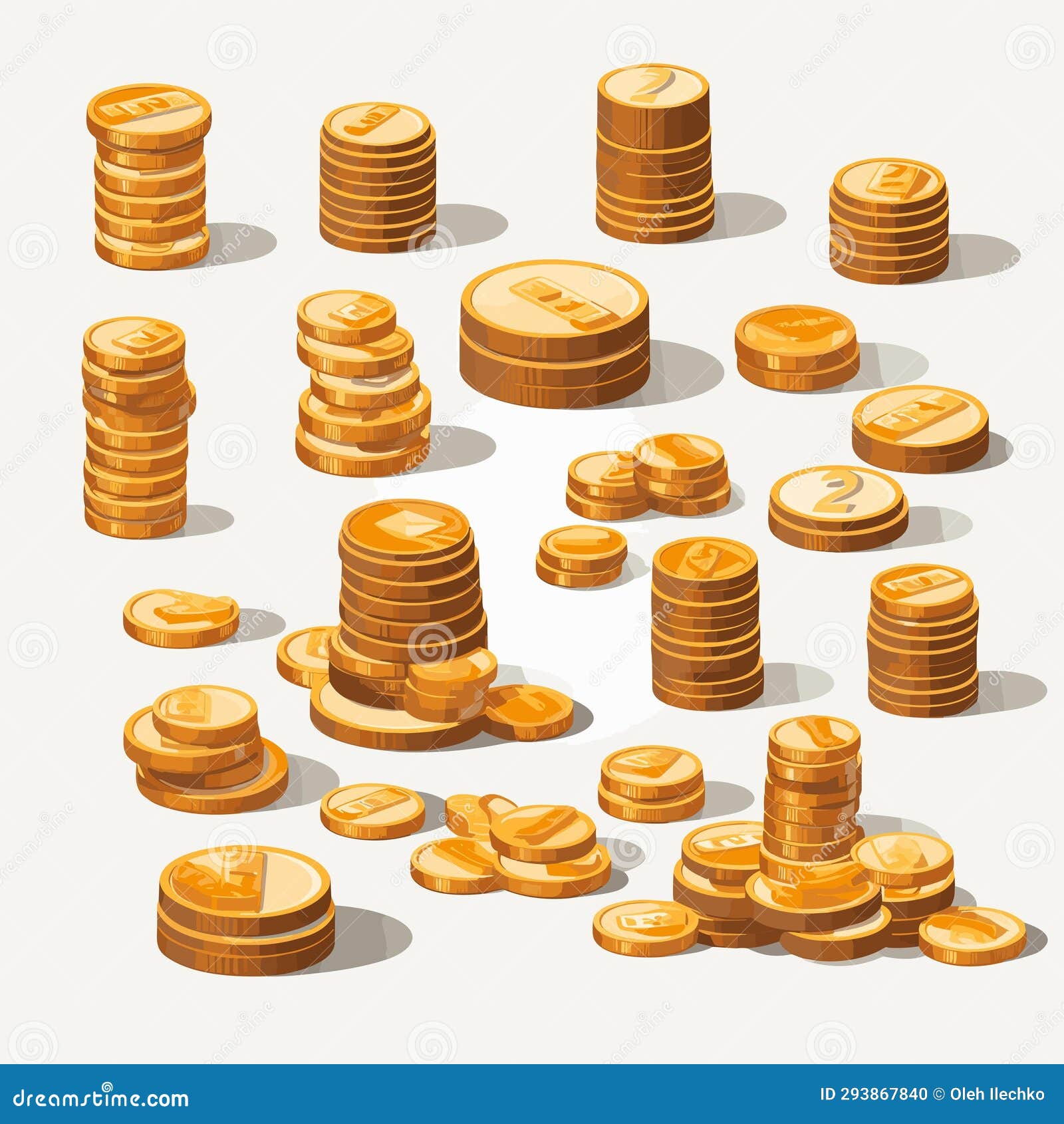 Money Set Vector Flat Minimalistic Isolated Illustration Stock Vector ...