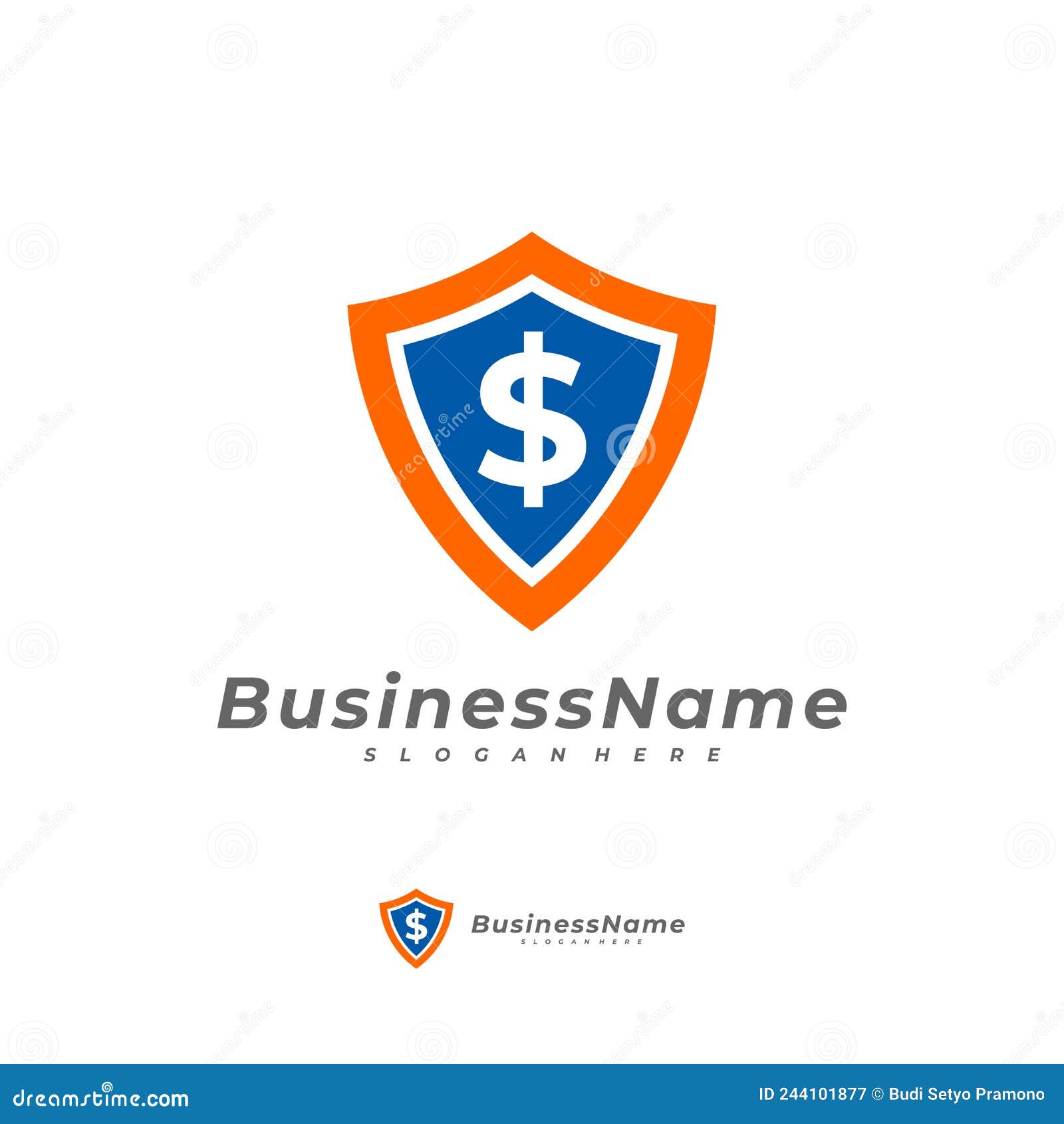Money Shield Logo Vector Template, Creative Money Logo Design Concepts ...