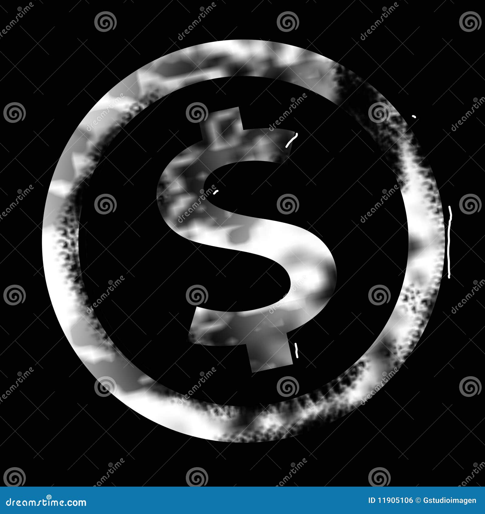 Money sign stock illustration. Illustration of black - 11905106