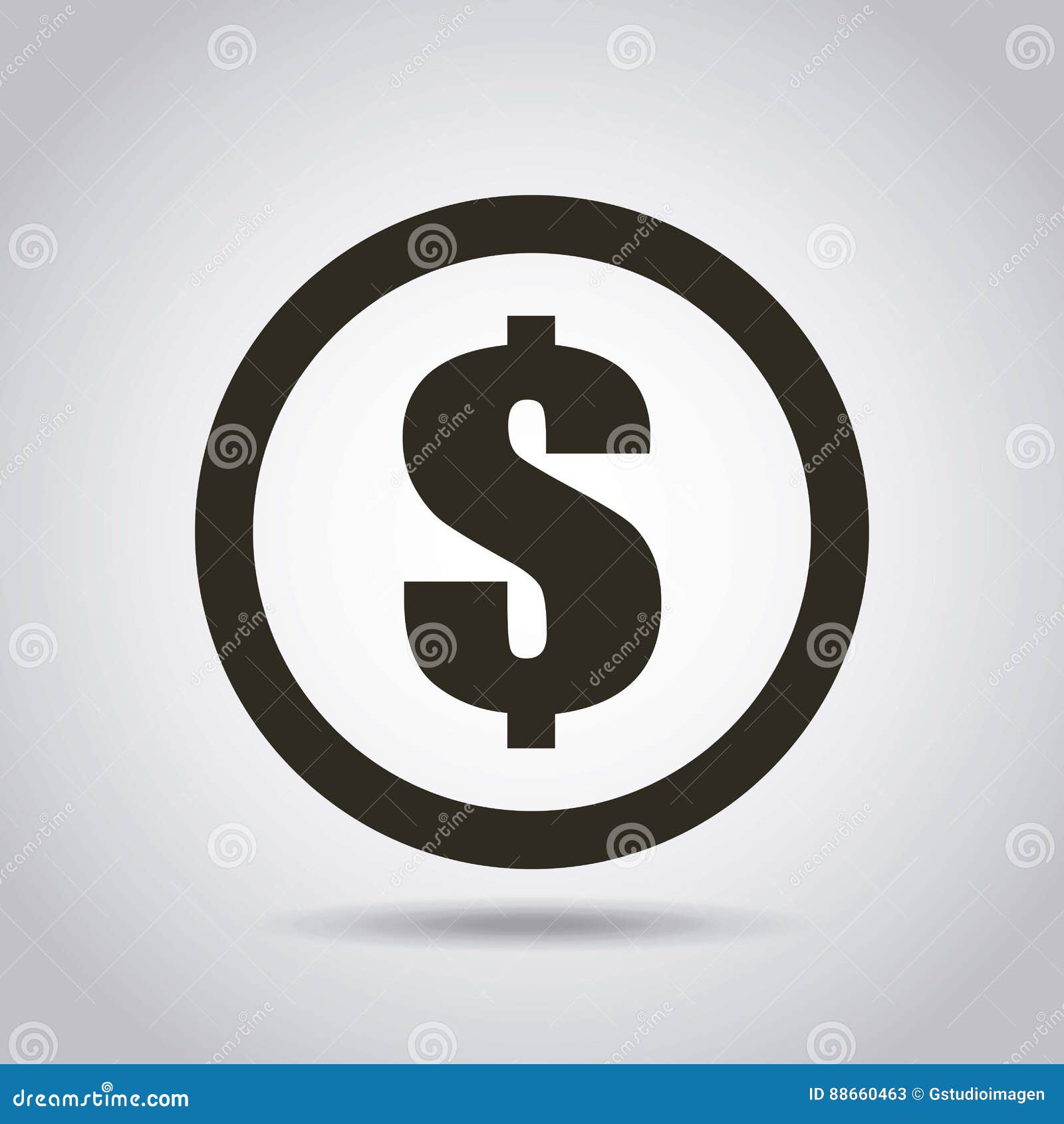 Money sign design stock vector. Illustration of vector - 88660463