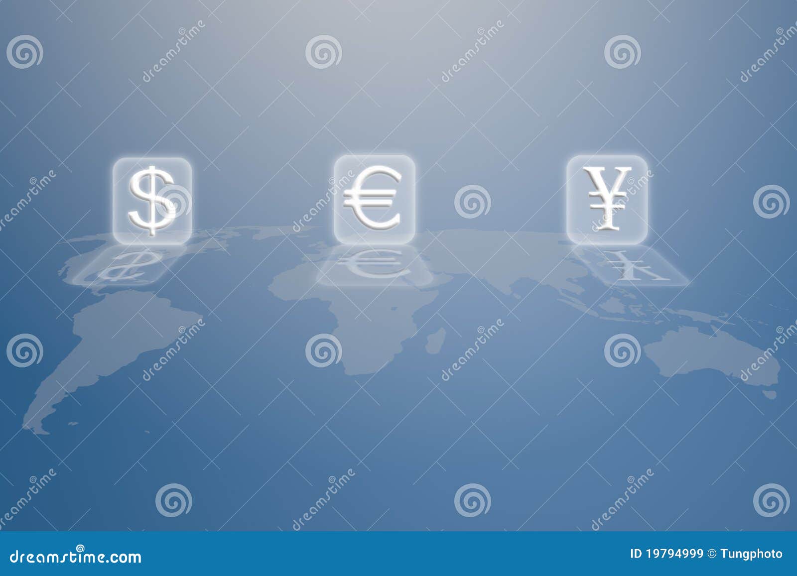 Money sign on world map stock illustration. Illustration of money ...