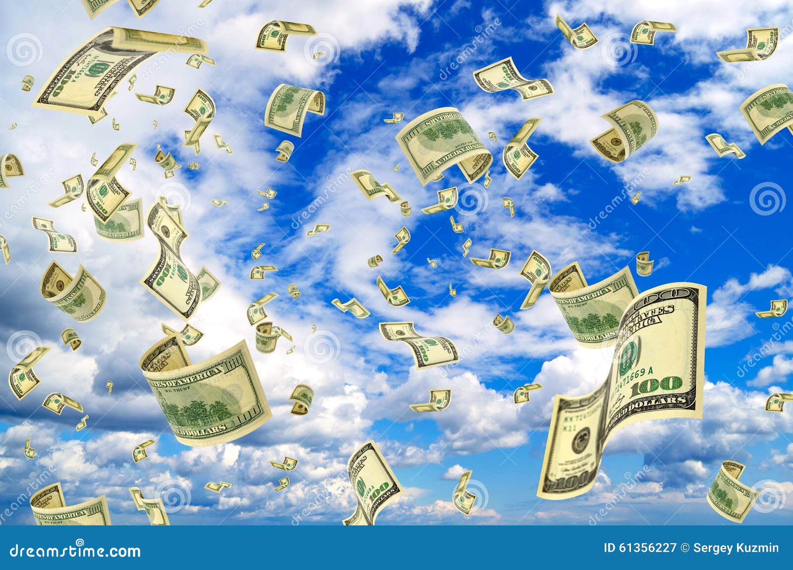 Money in the sky. stock image. Image of debt, currency - 61356227