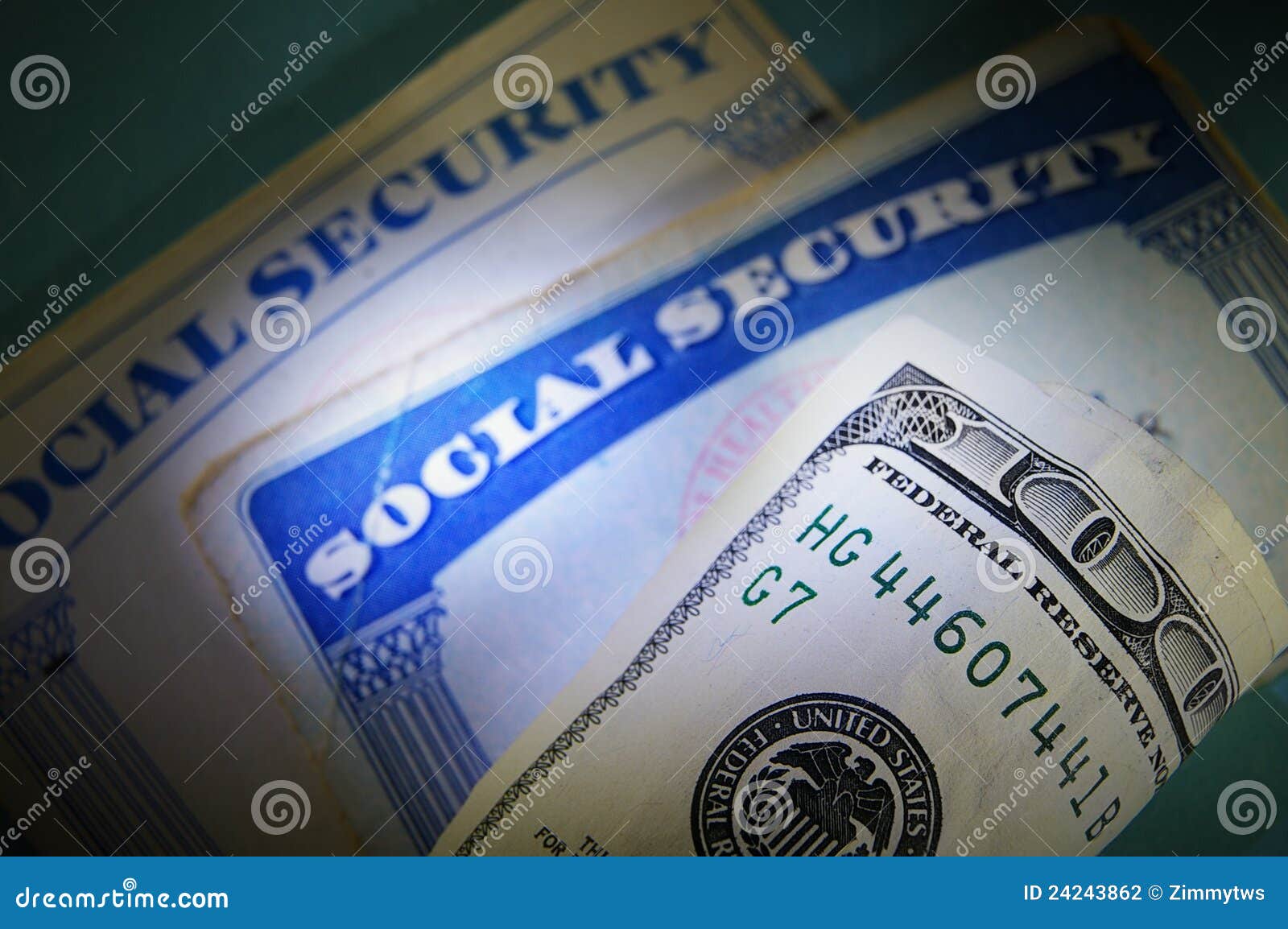 Money and Social Security stock photo. Image of legal - 24243862