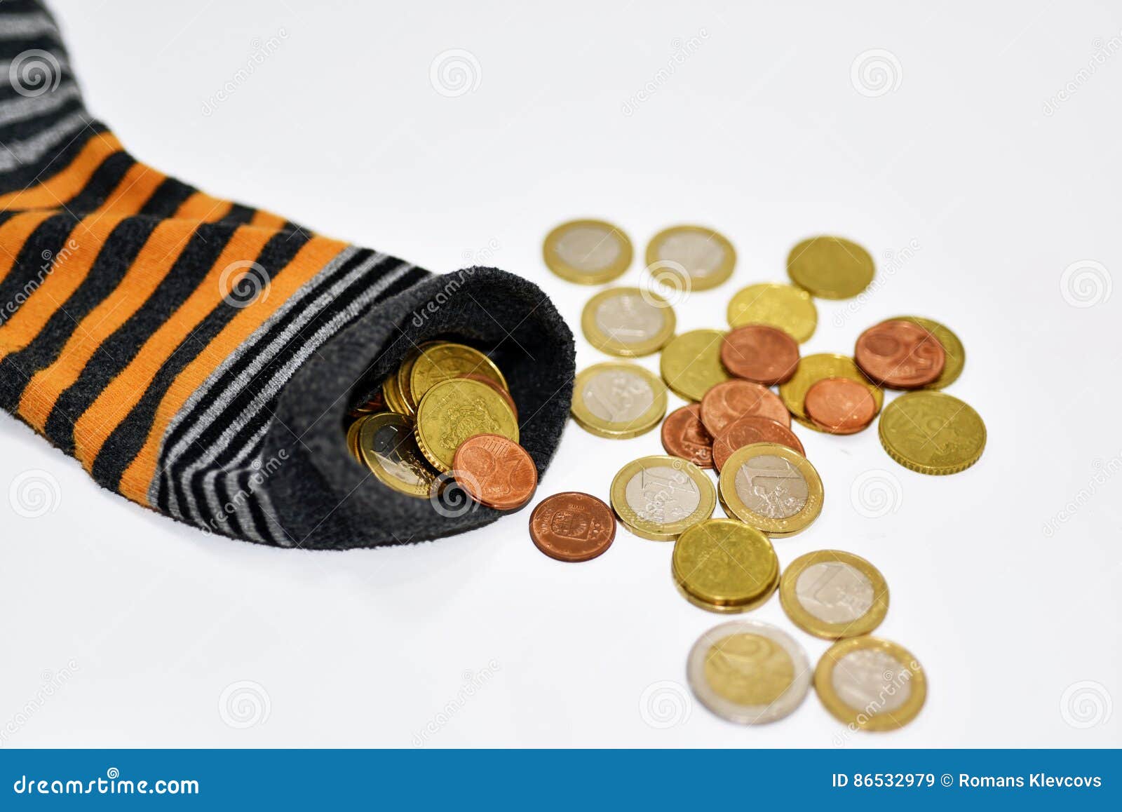 Money in Sock. Abstract Composition Stock Image - Image of abstract ...