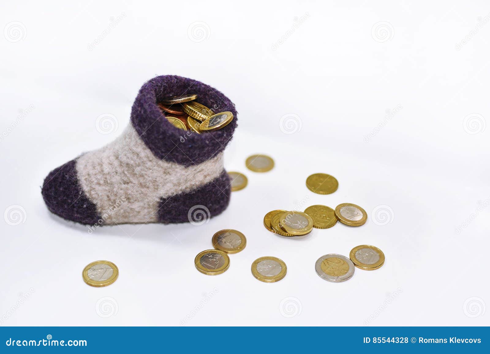 Money in sock. stock photo. Image of hidden, dollar, capital - 85544328