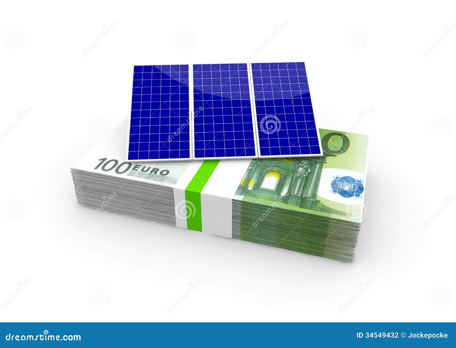 Money for solar stock illustration. Illustration of bank - 34549432