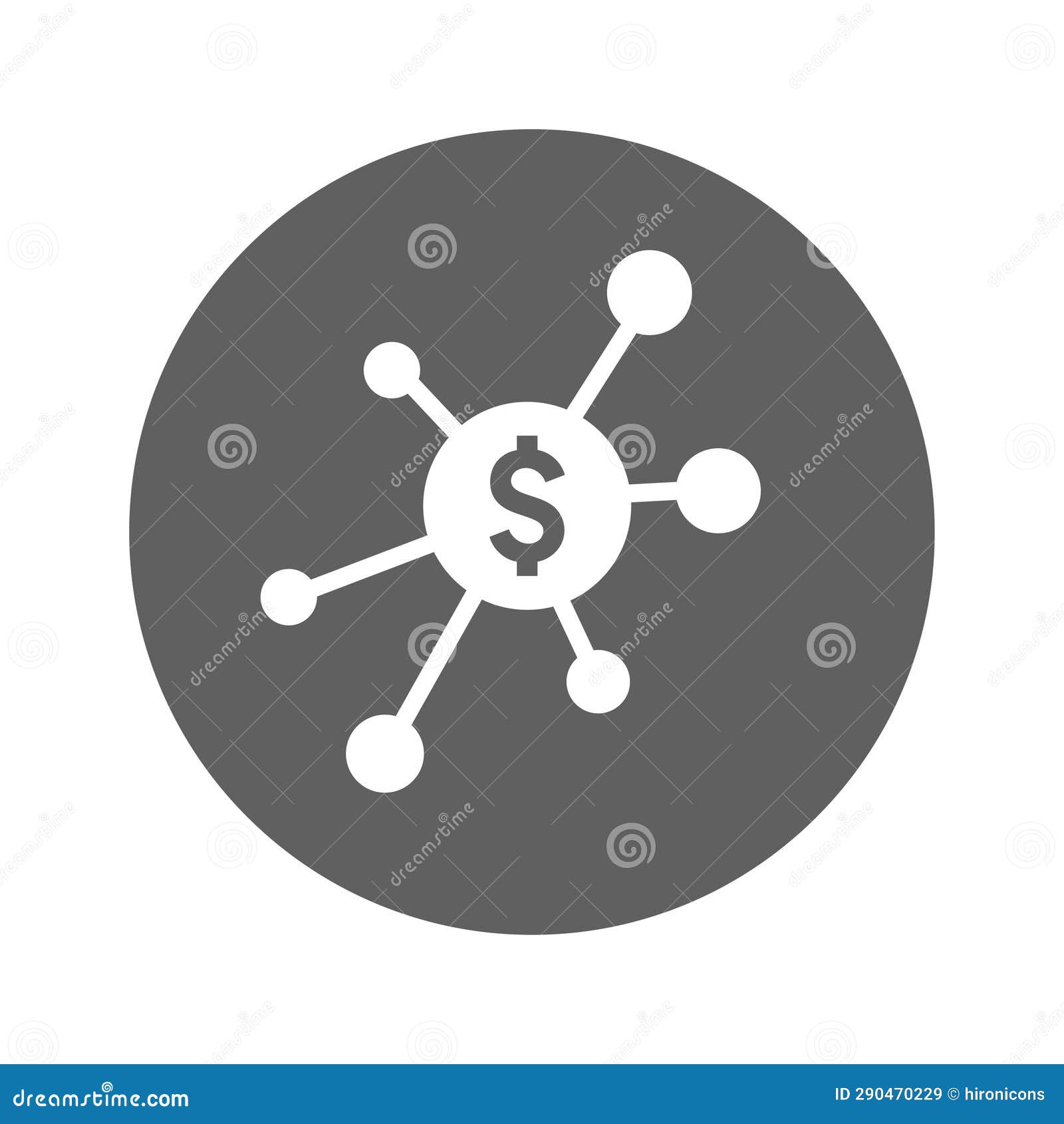 Money Source Icon stock illustration. Illustration of support - 290470229