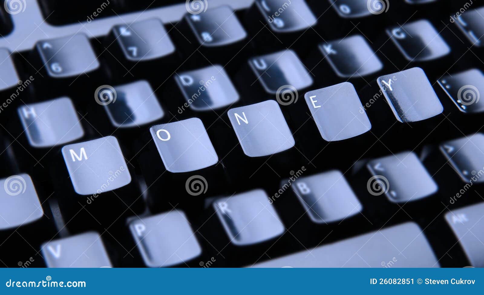 Money Spelled Out on Keyboard Stock Image - Image of banking, type ...