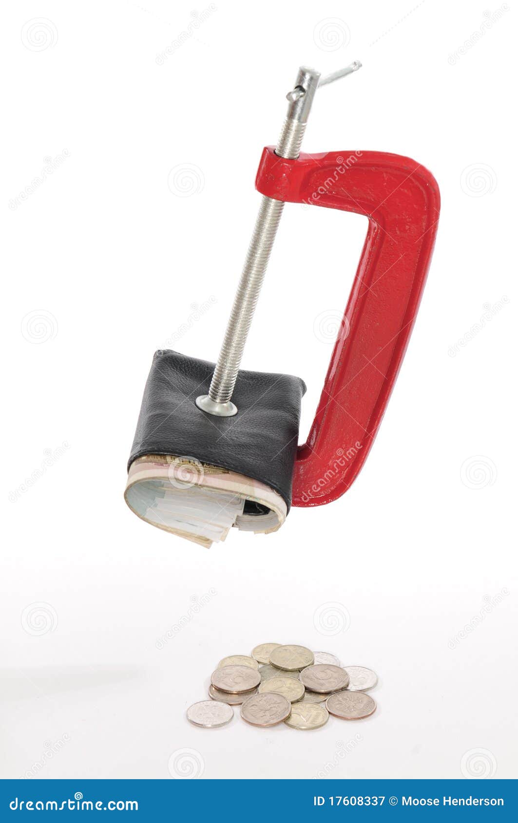 Money Squeeze stock image. Image of tighten, wallet, bills - 17608337