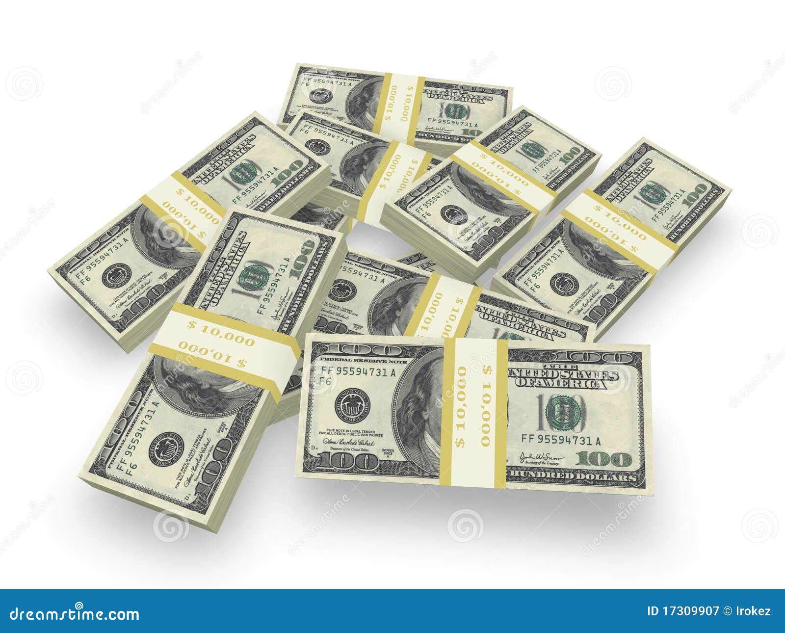 Money Stack stock illustration. Illustration of wealth - 17309907